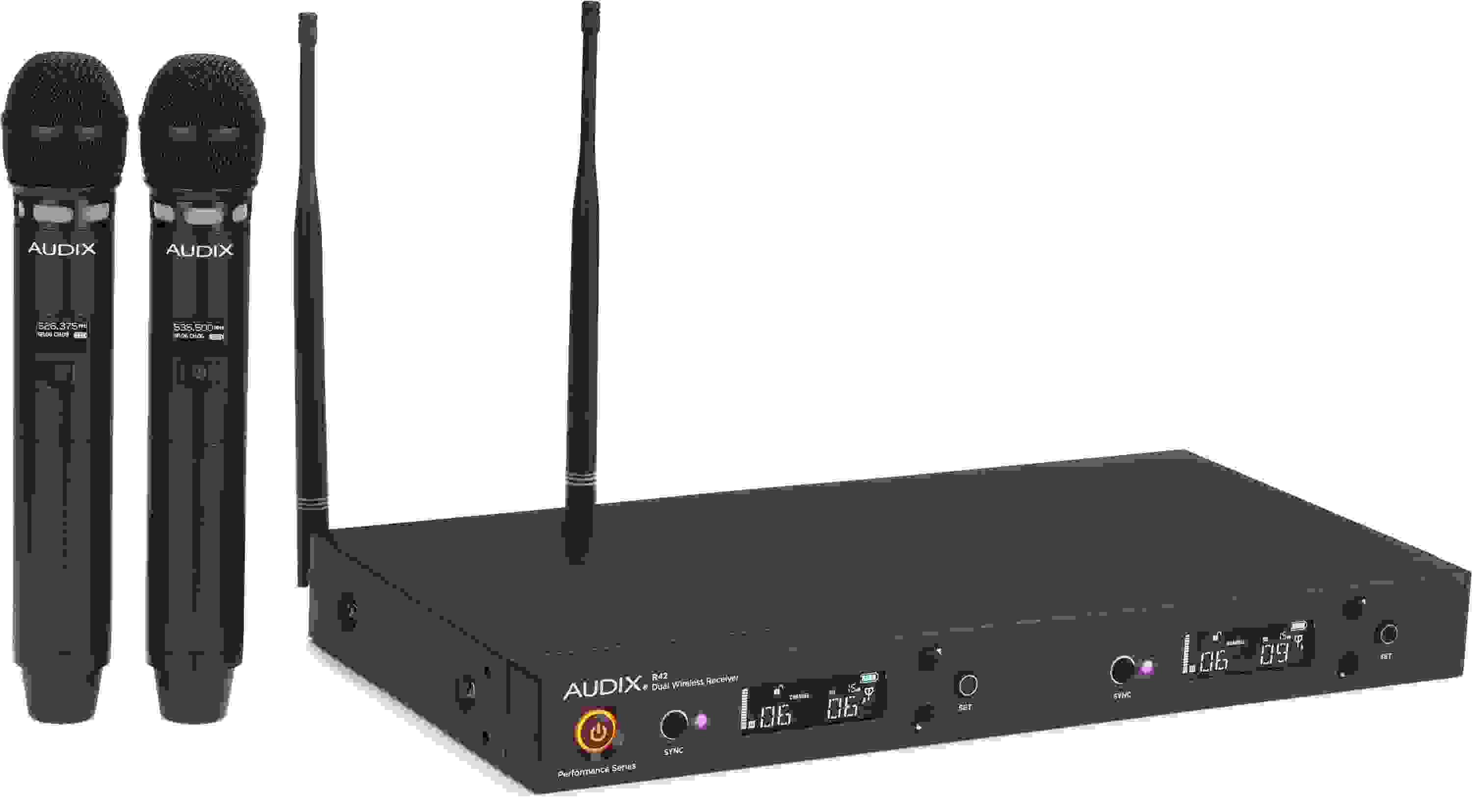 Audix AP42 VX5 Dual VX5 Handheld Wireless System - A Band | Sweetwater