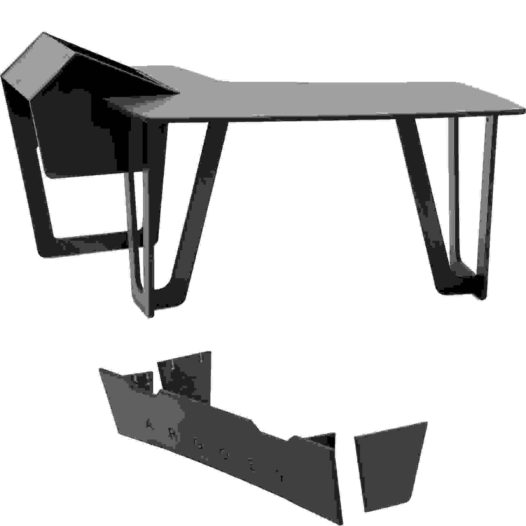 Argosy AIRE Edit Desk - Right Angled with Modesty Panel Kit | Sweetwater