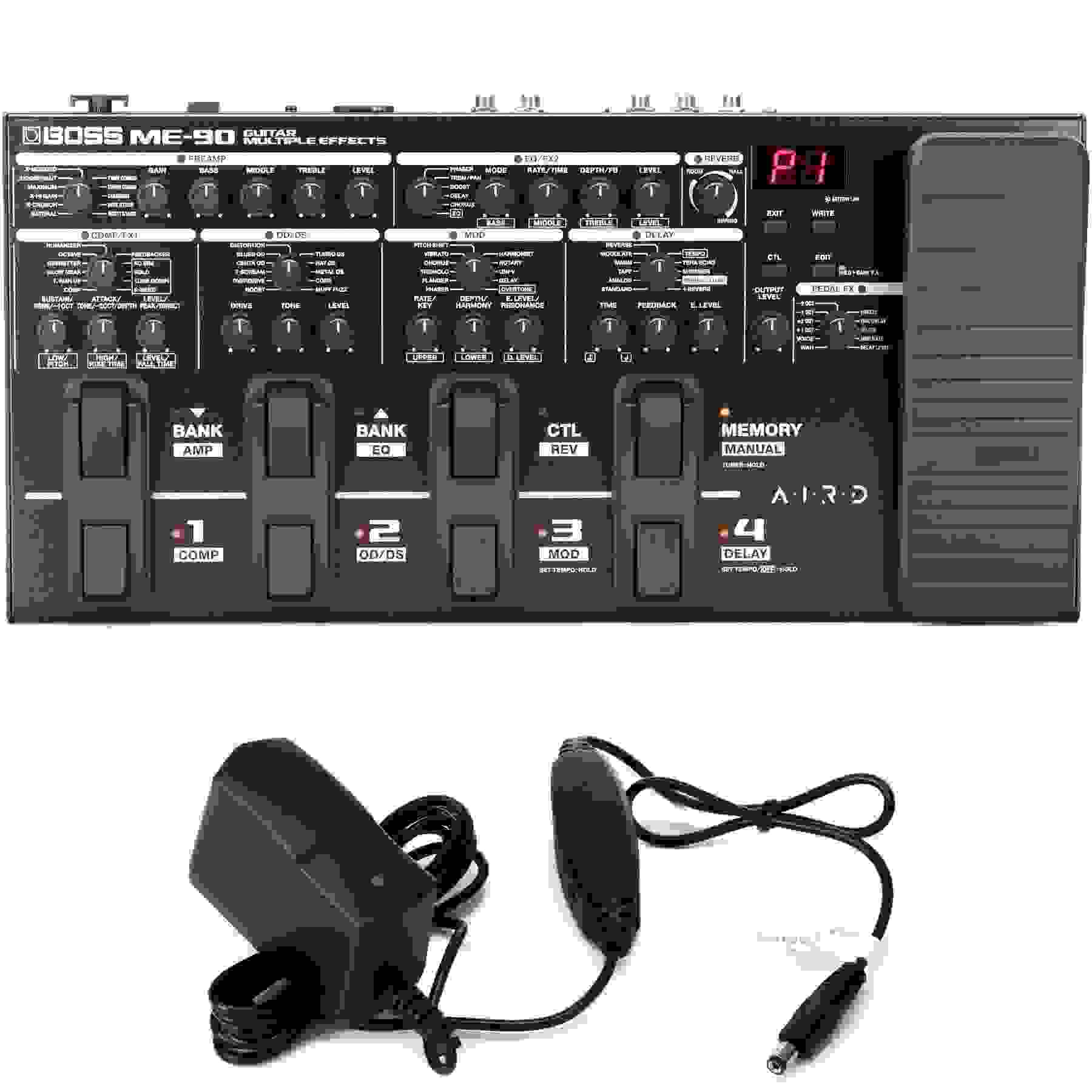 Boss ME-90 Guitar Multi-effects Pedal with Power Supply | Sweetwater