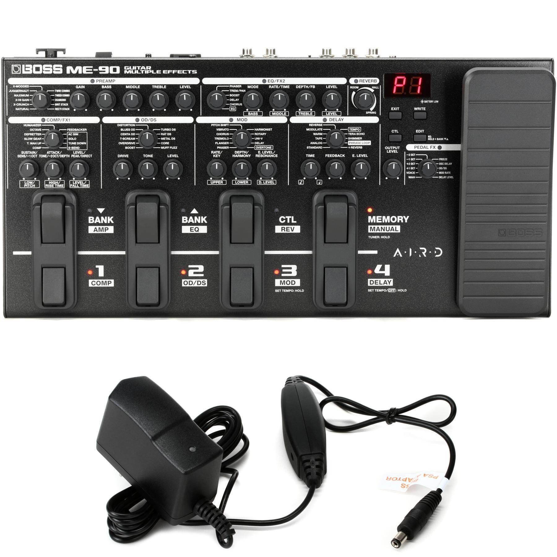 Boss ME-90 Guitar Multi-effects Pedal with Power Supply | Sweetwater