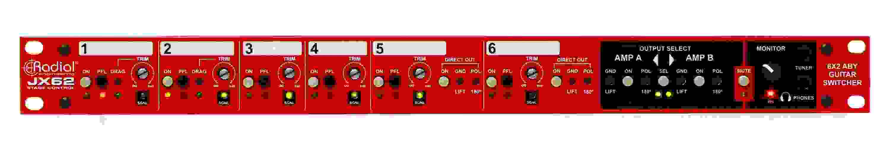 Radial JX62 6-channel Guitar / Amp Selector | Sweetwater