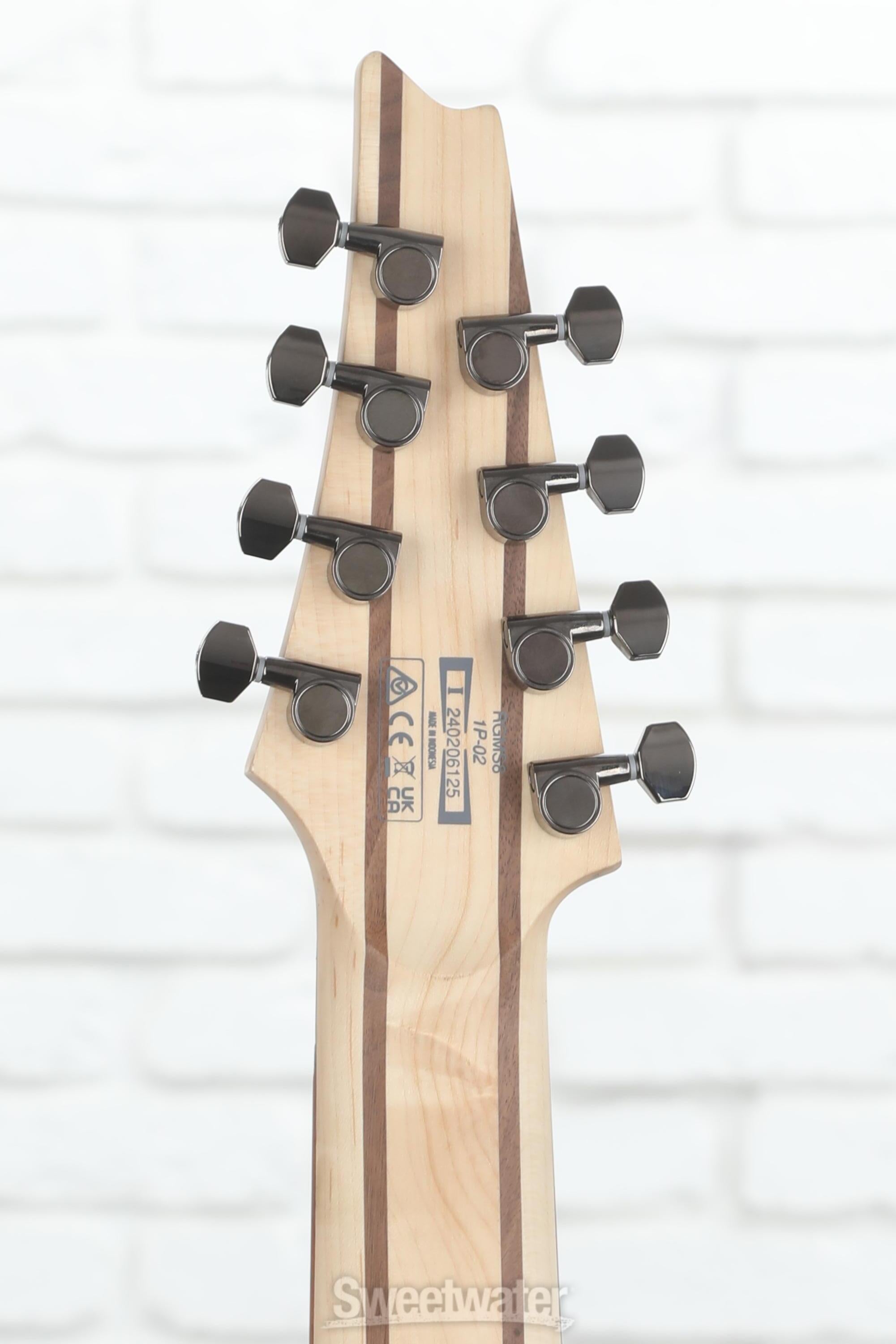 Ibanez RGMS8 Multi-scale 8-String - Black | Sweetwater