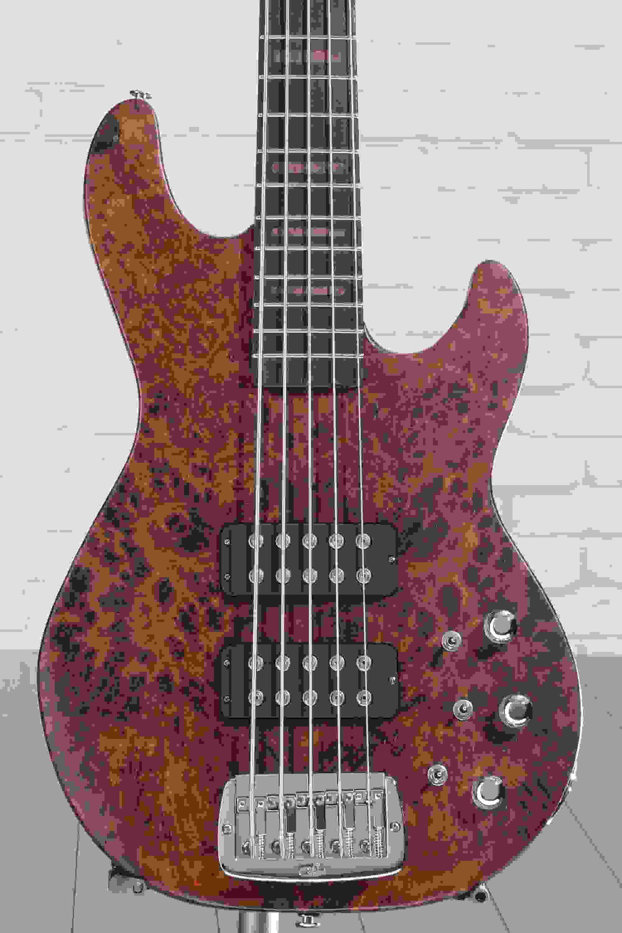 G&L Custom Shop L-2500 5-string Bass Guitar - Natural | Sweetwater