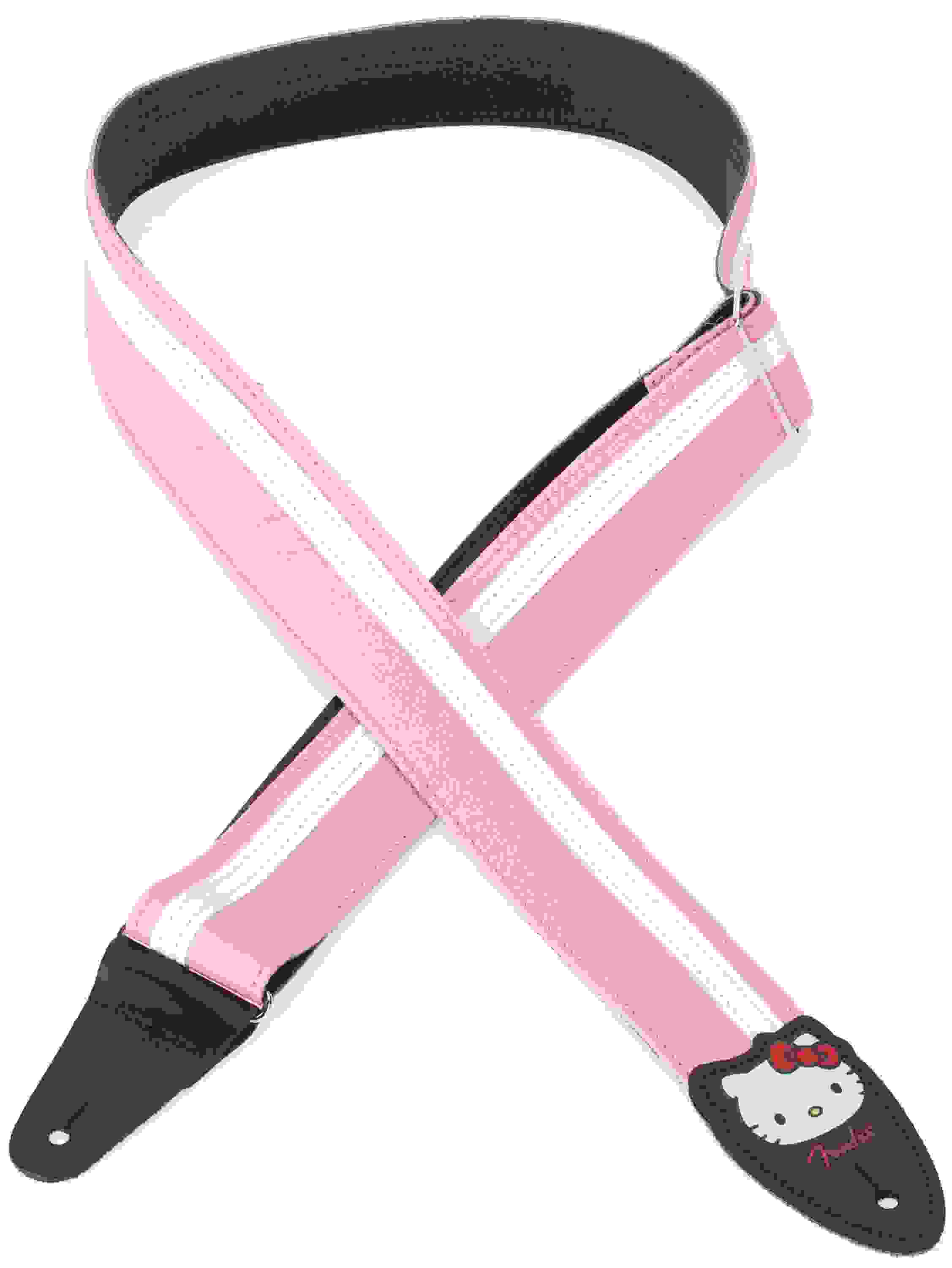 Fender x Hello Kitty Leather Guitar Strap - Pink | Sweetwater