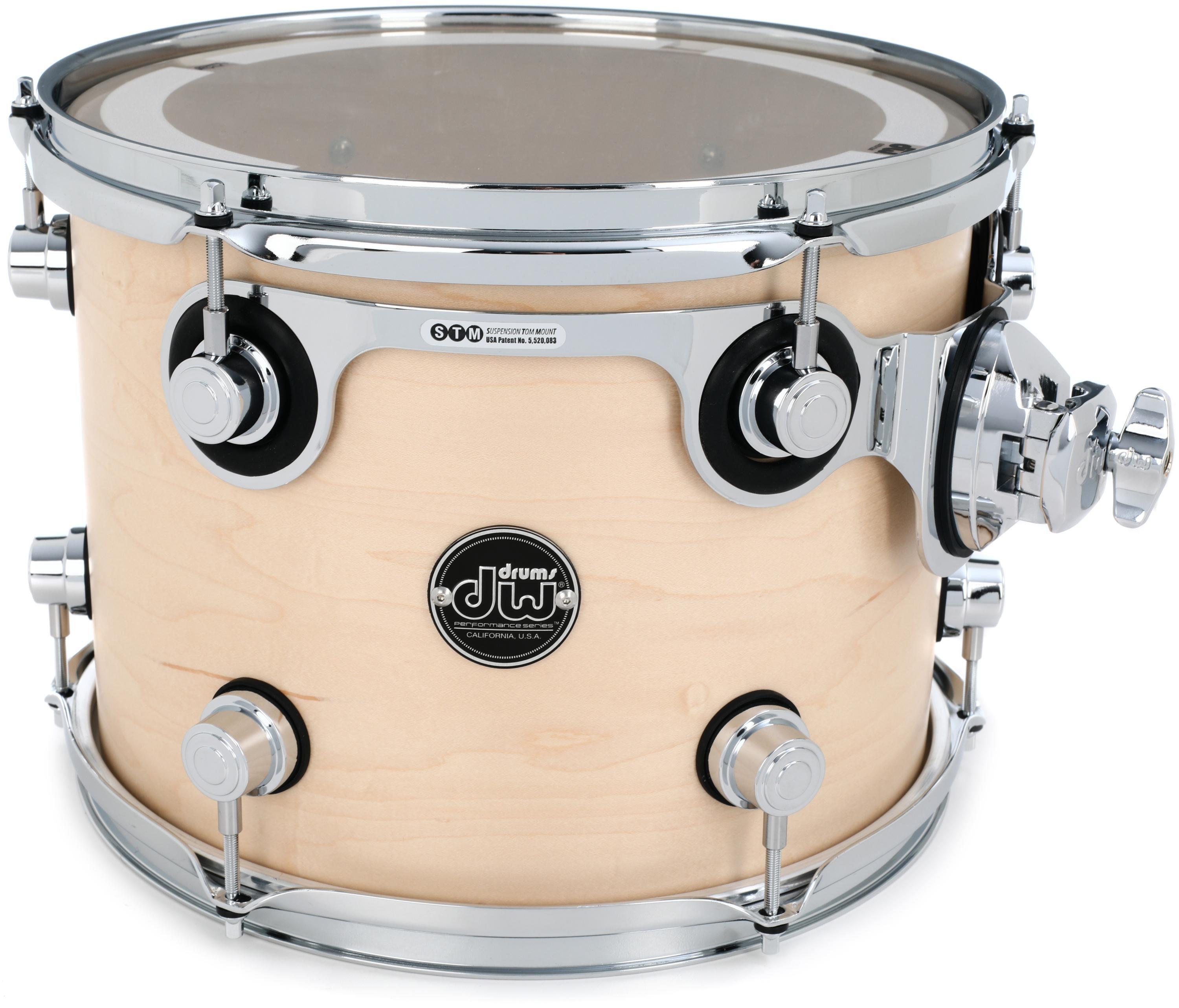 DW Performance Series Mounted Tom - 9 x 12 inch - Natural Satin Oil ...