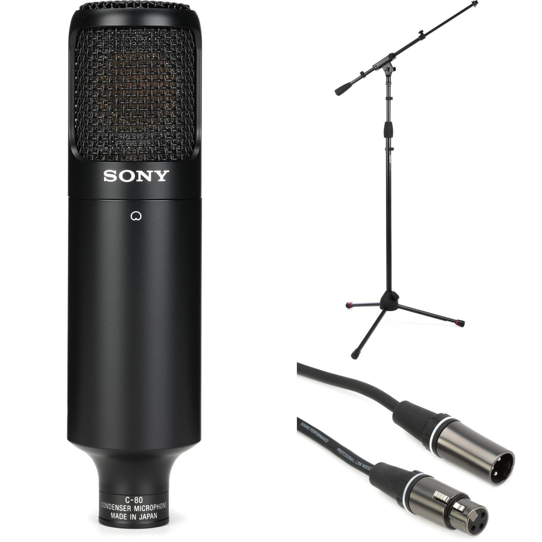 Sony C-80 Condenser Microphone with Stand and Cable | Sweetwater