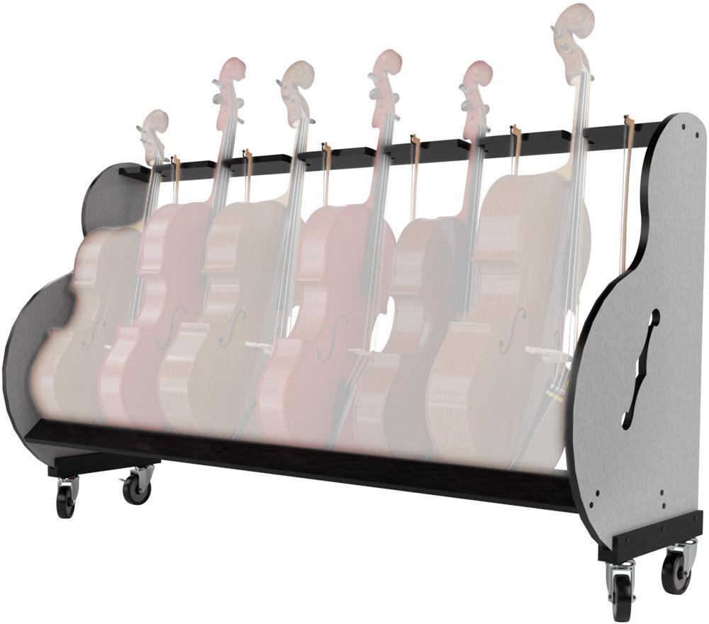 A&S Crafted Products The Band Room Cello Storage Rack - 6 Cellos ...