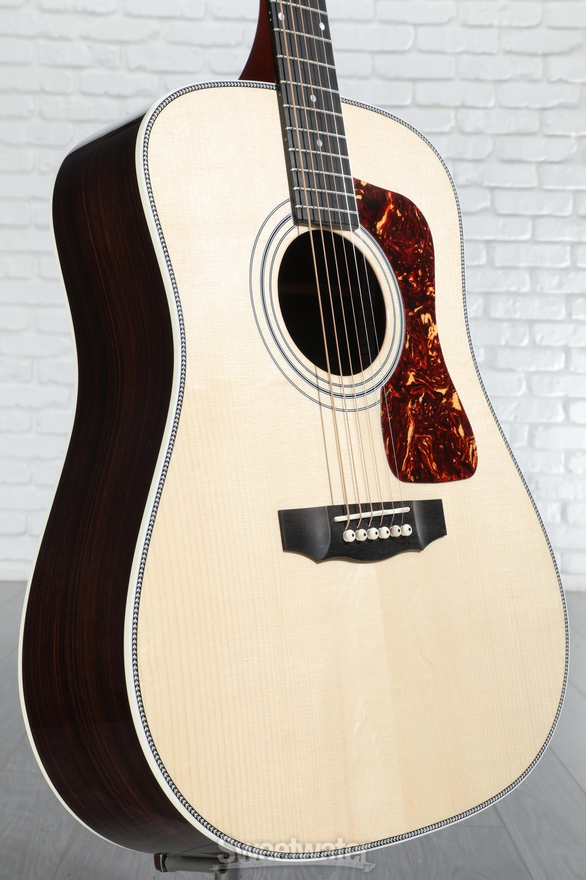 Guild D-50 Traditional Herringbone Acoustic Guitar - Natural | Sweetwater