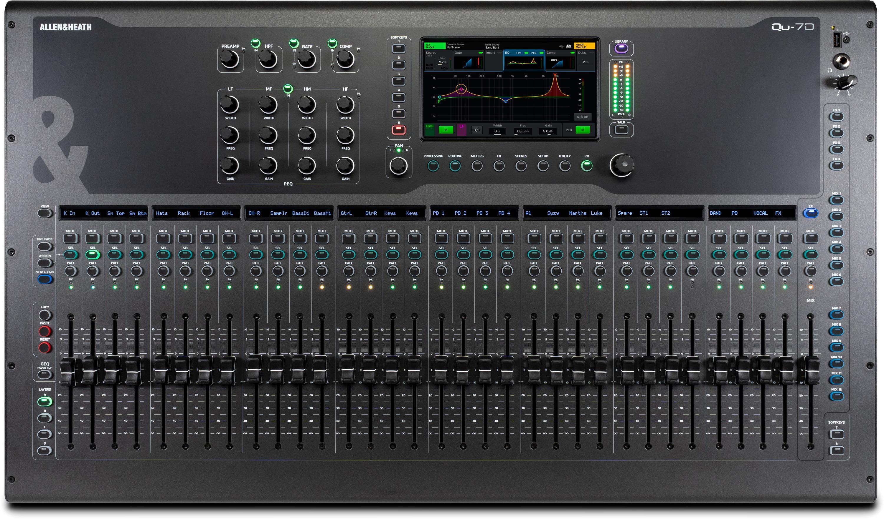 Allen & Heath Qu-7D 38-channel Digital Mixer with Dante | Sweetwater