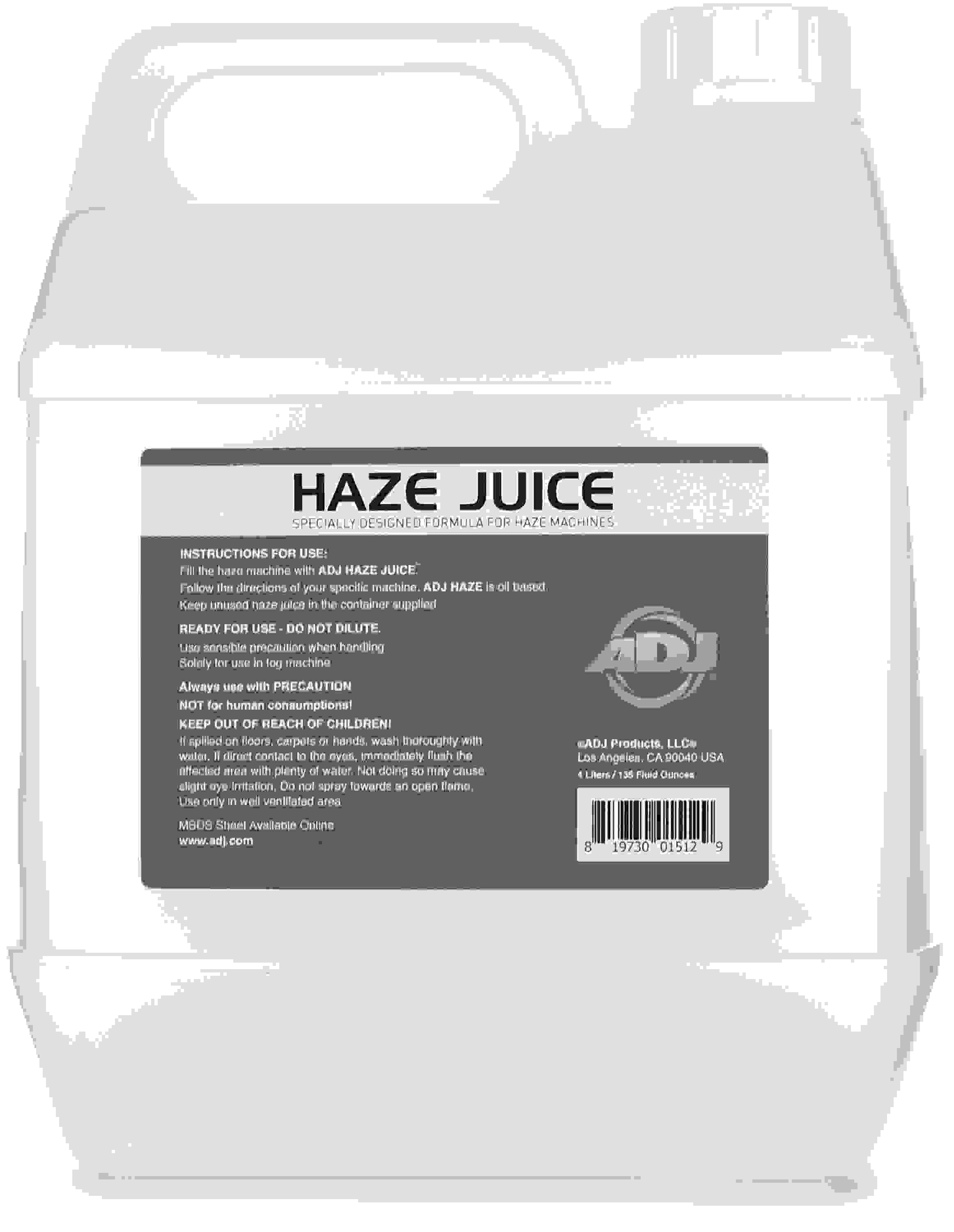 ADJ Haze/G Oil-Based Haze Fluid - 1 Gallon | Sweetwater
