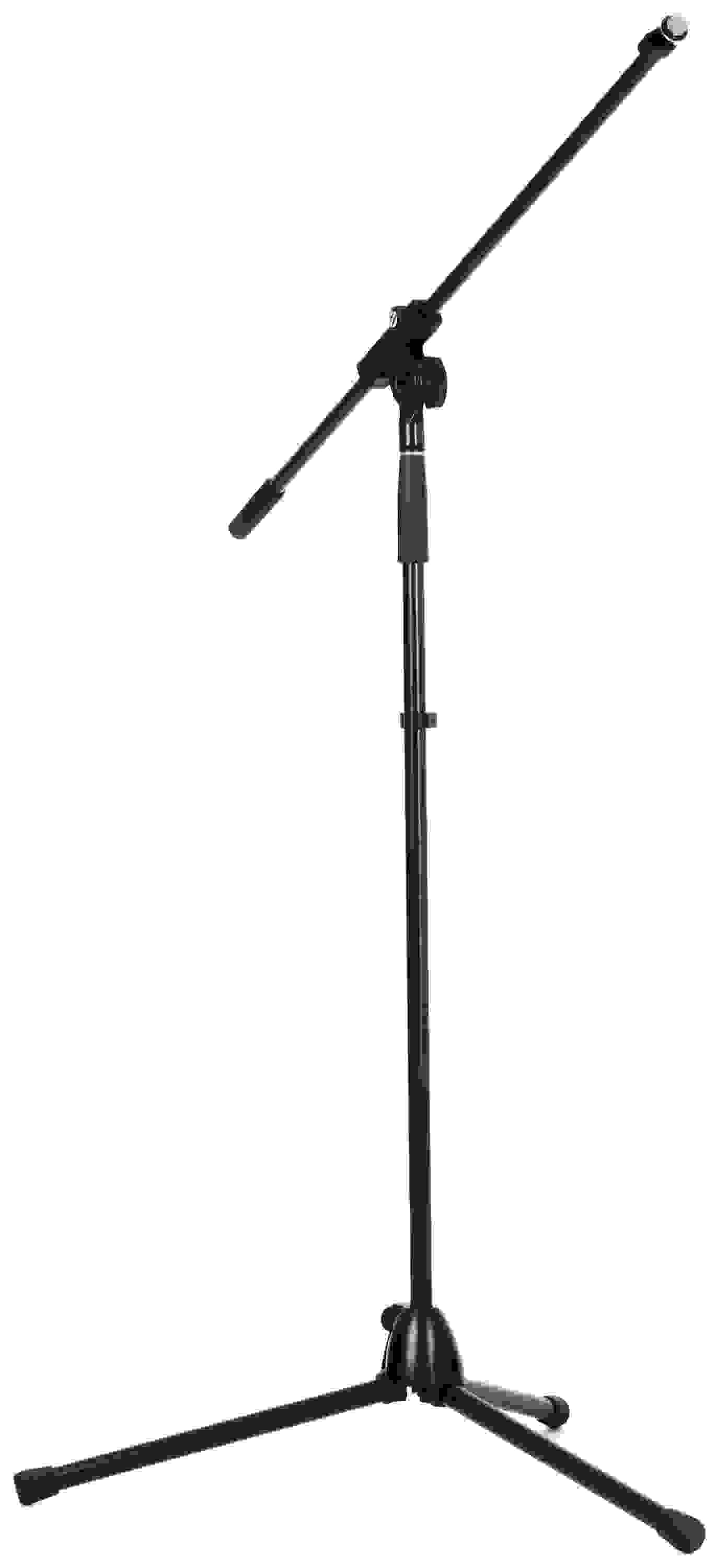 K&M 21070 Microphone Stand with Fixed Boom Arm - Black | Sweetwater