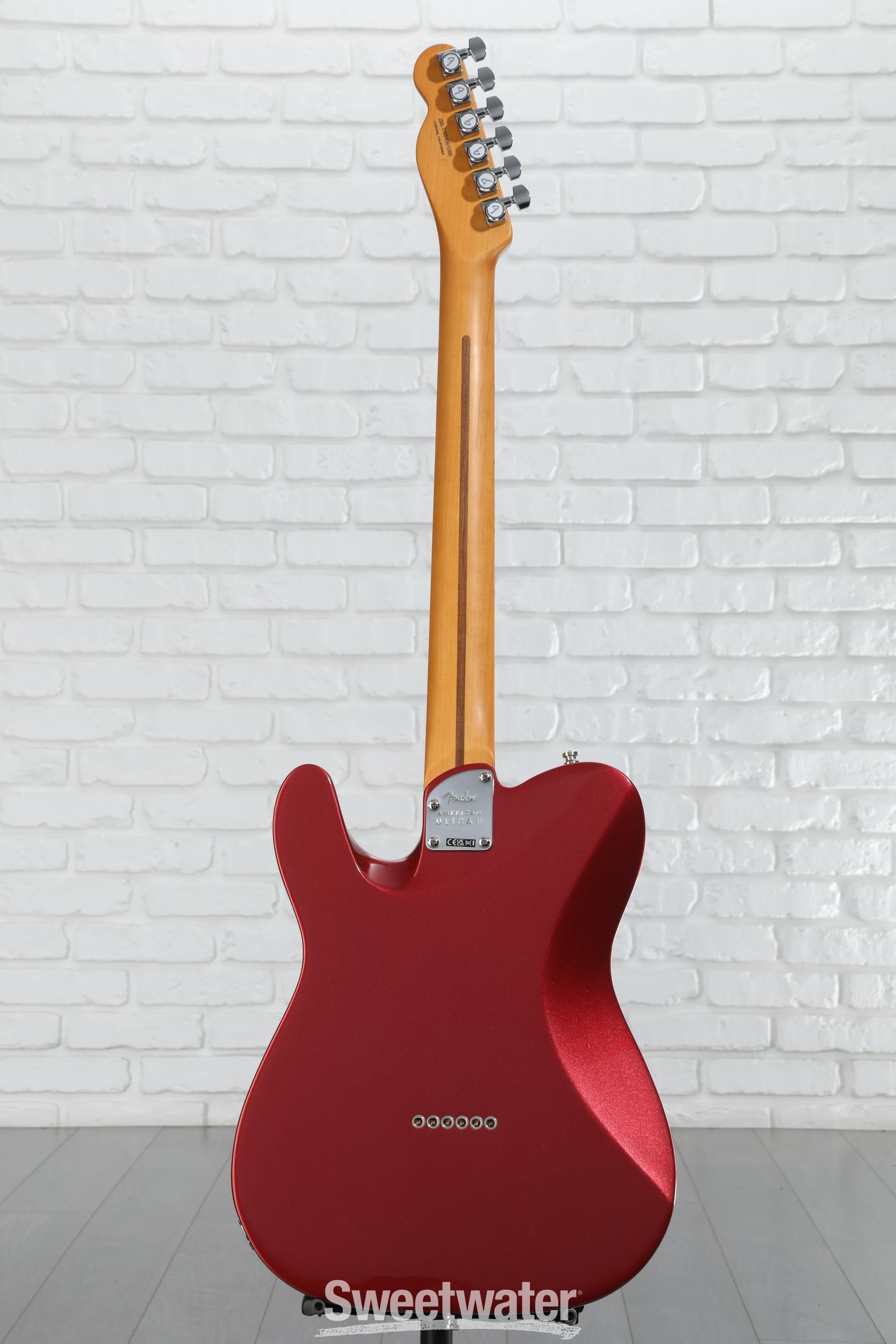 Fender American Ultra II Telecaster Electric Guitar - Sinister Red ...