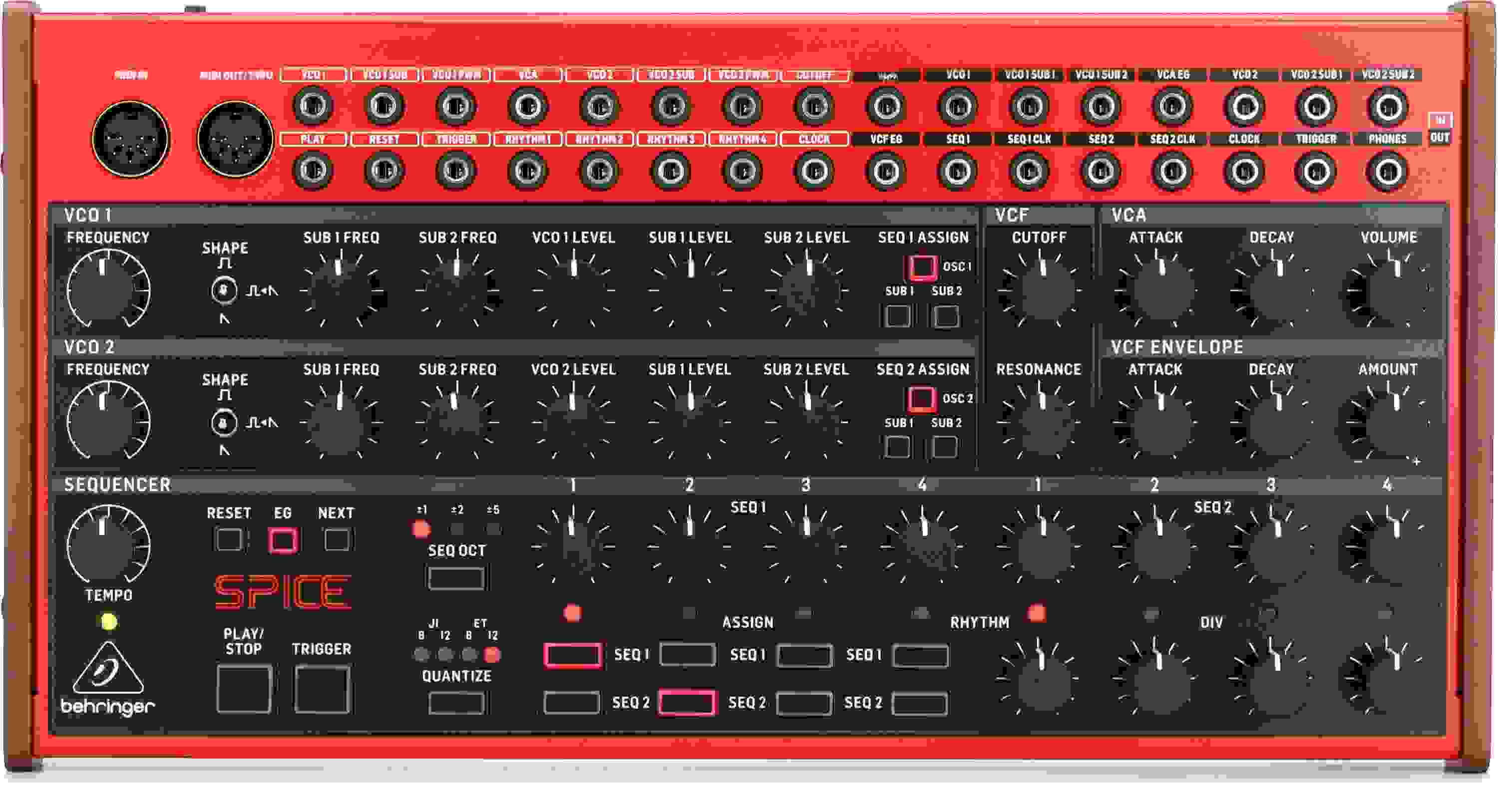 Behringer Spice Analog Semi-modular Polyrhythmic Synthesizer | Sweetwater