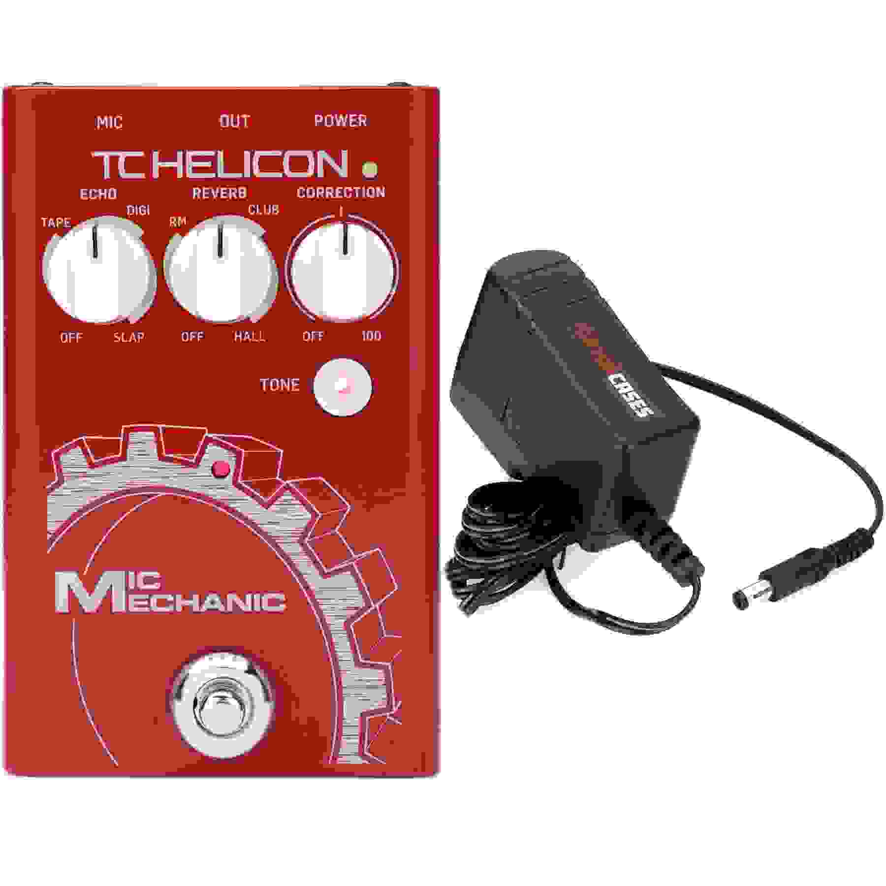 TC-Helicon Mic Mechanic 2 Vocal Effects Pedal with Power Supply ...