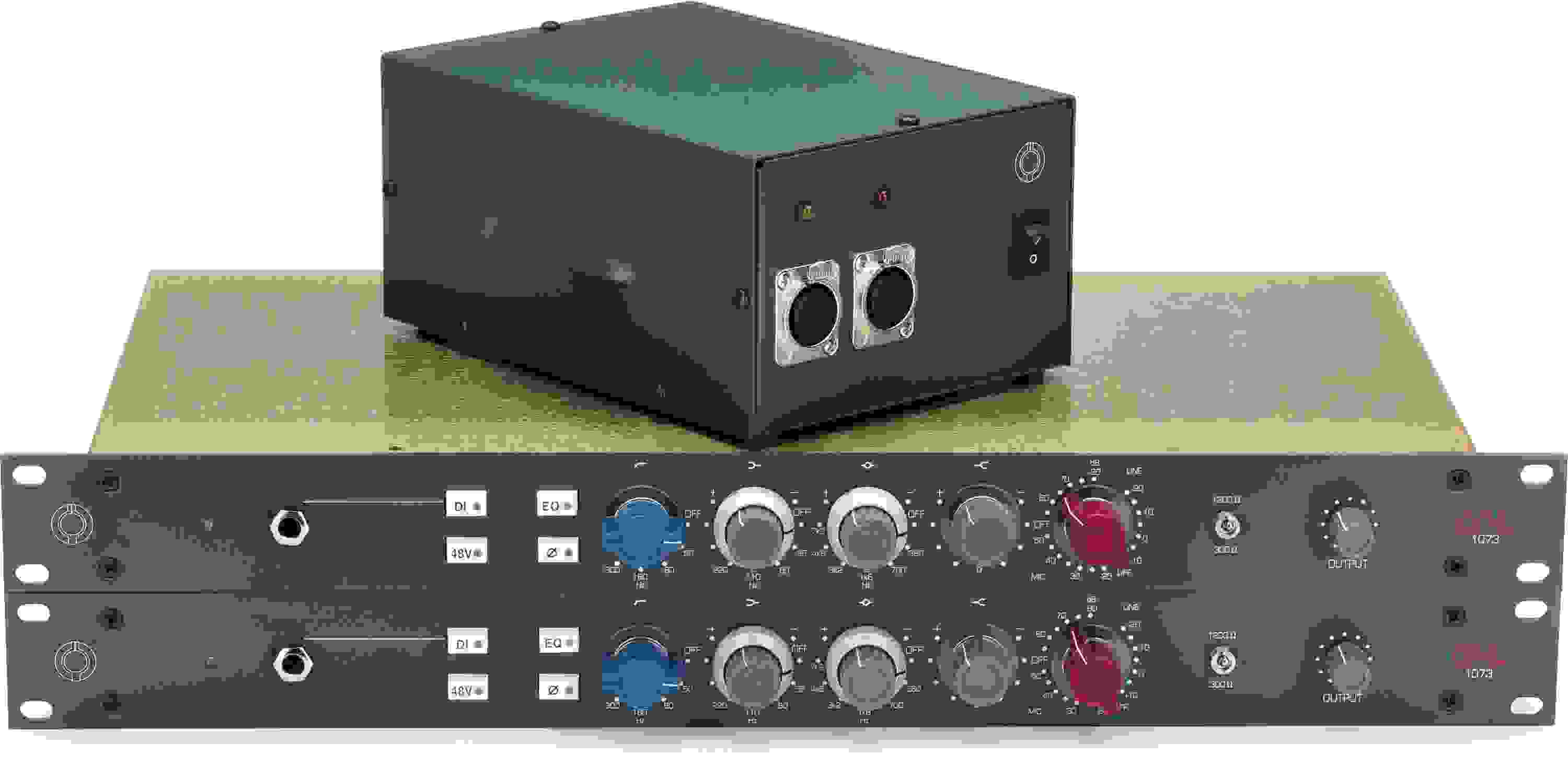 BAE 1073 Rackmount Microphone Preamp & EQ with Power Supply - Pair ...