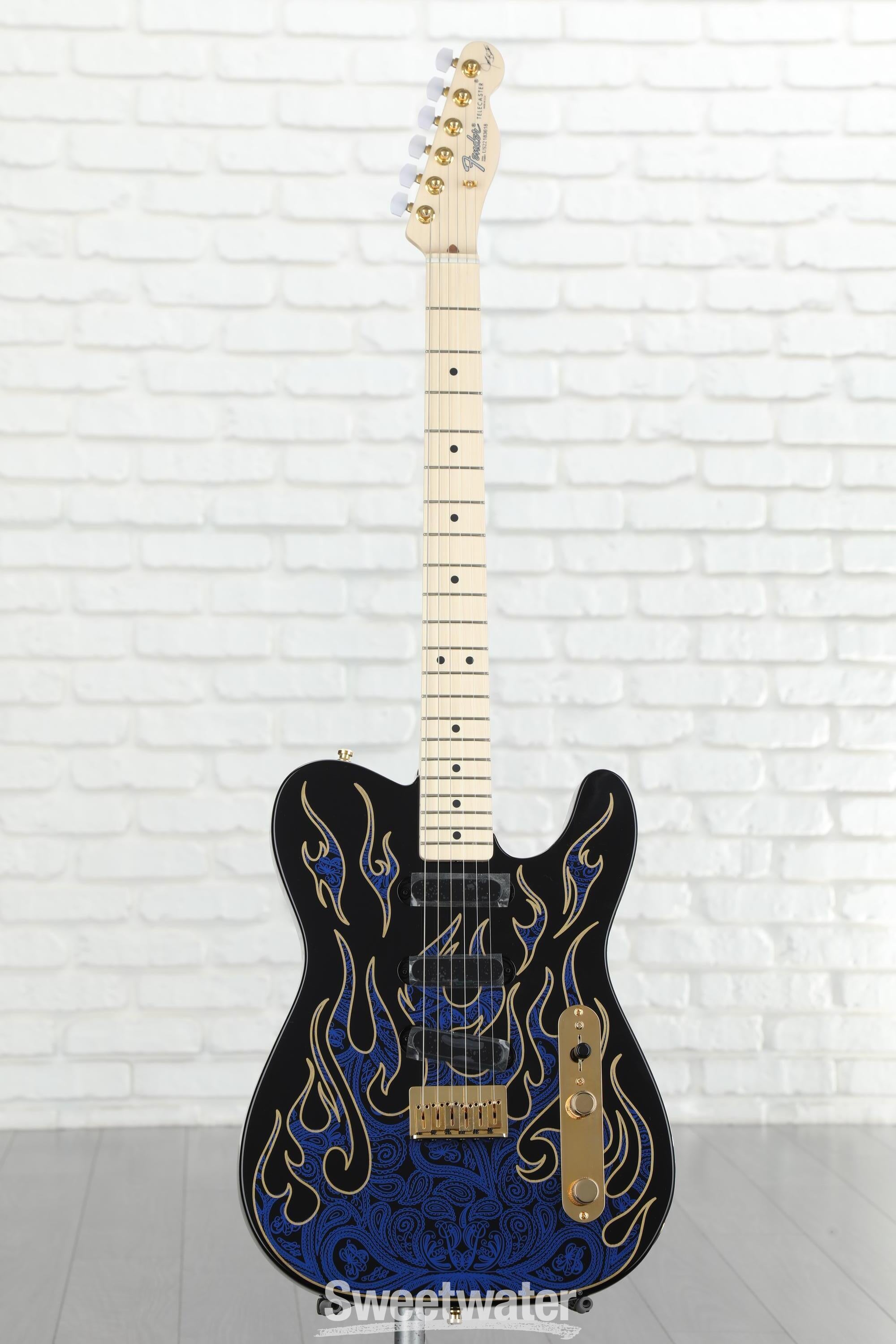 Fender James Burton Telecaster - Blue Paisley Flames | Sweetwater