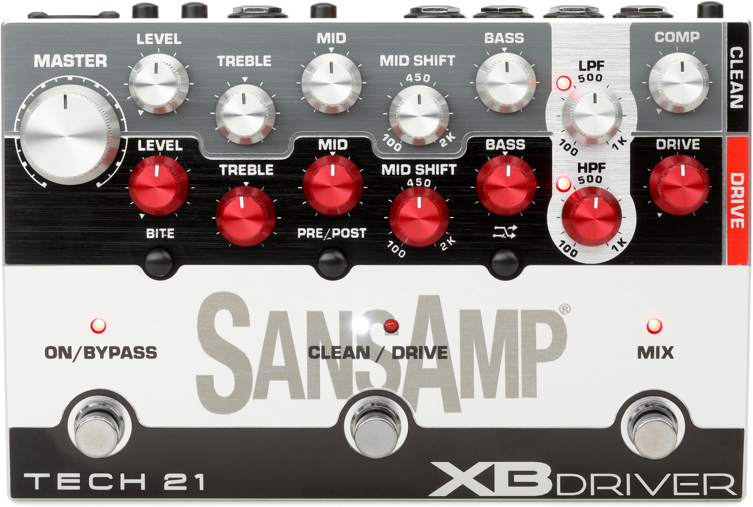 Tech 21 SansAmp XB Driver Bass Preamp | Sweetwater