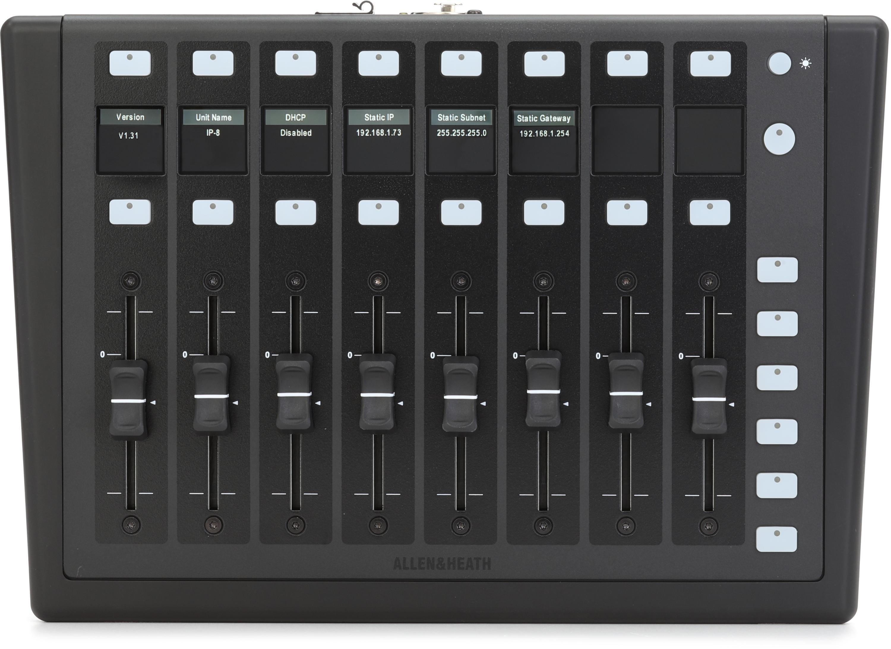 Allen & Heath IP8 Motorized 8 Fader dLive Remote | Sweetwater