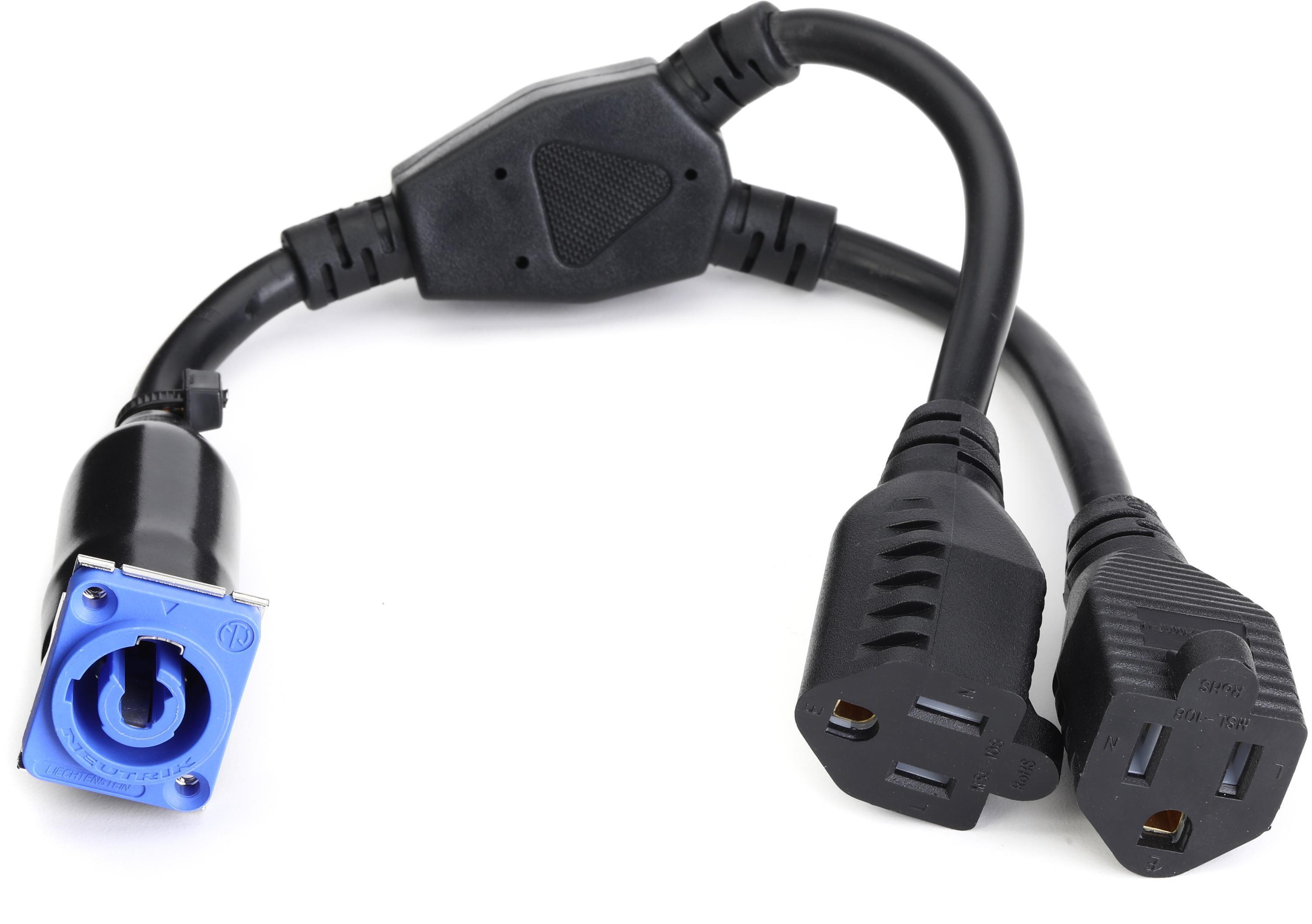 NEAT IECSplitPC powerCON to Dual Female IEC Cable | Sweetwater