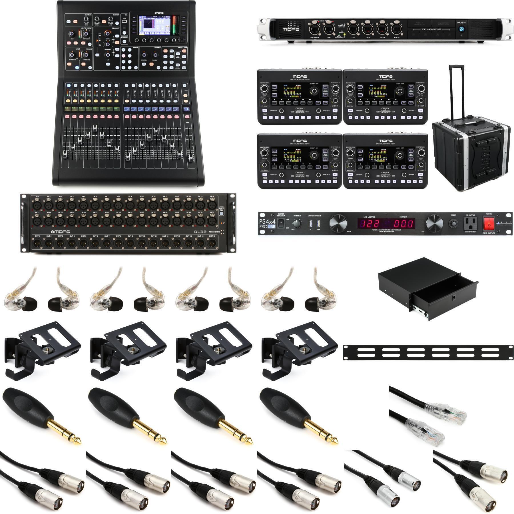 Midas M32R LIVE 40-channel Digital Mixer with Stagebox and Personal ...