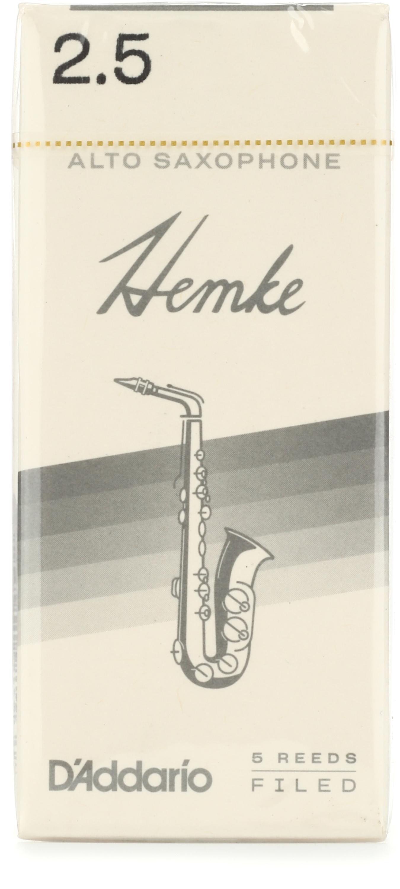 D'Addario Frederick L. Hemke Alto Saxophone Reeds - 2.5 (5-pack ...