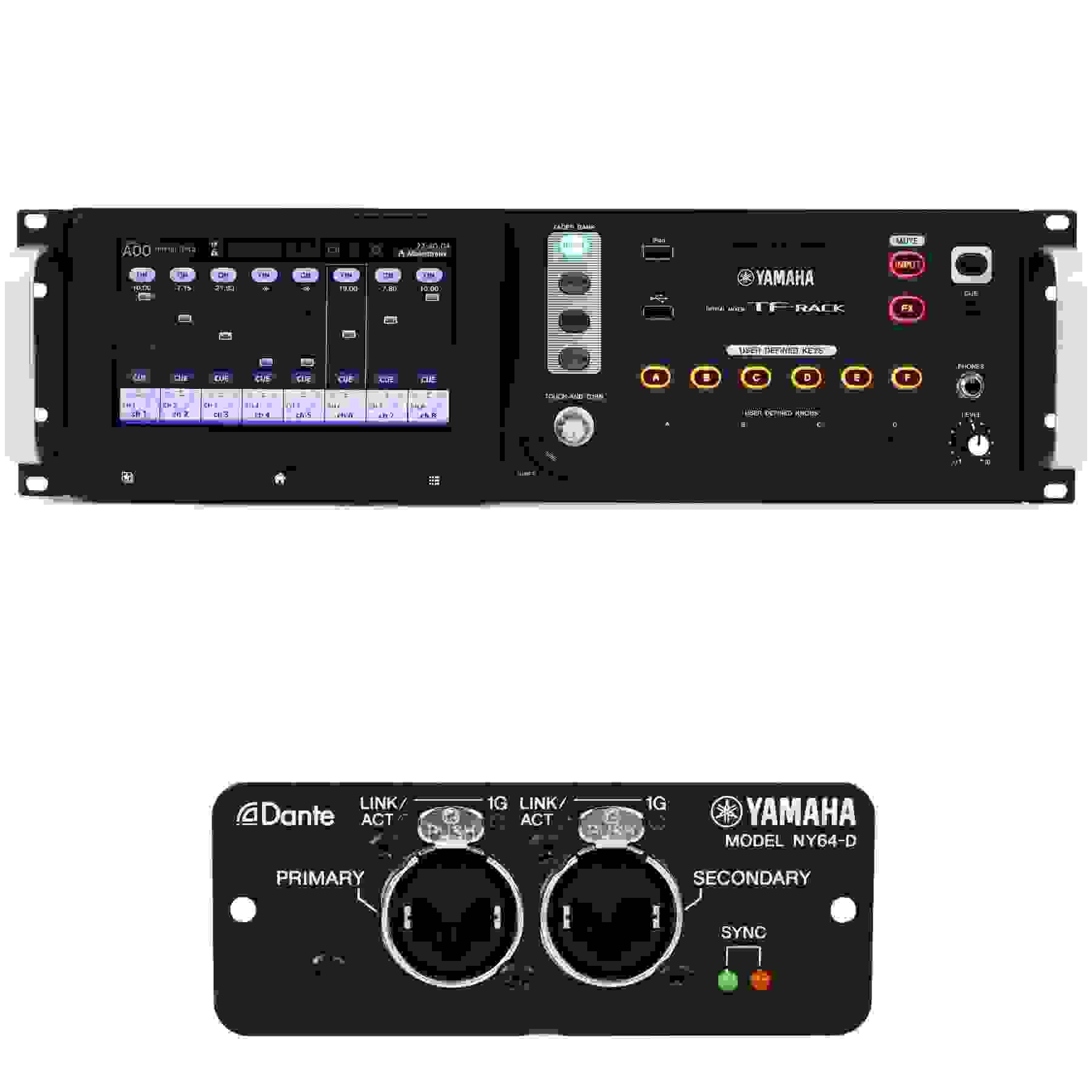 Yamaha TF-Rack 40-channel Digital Rackmount Mixer with Dante Card ...