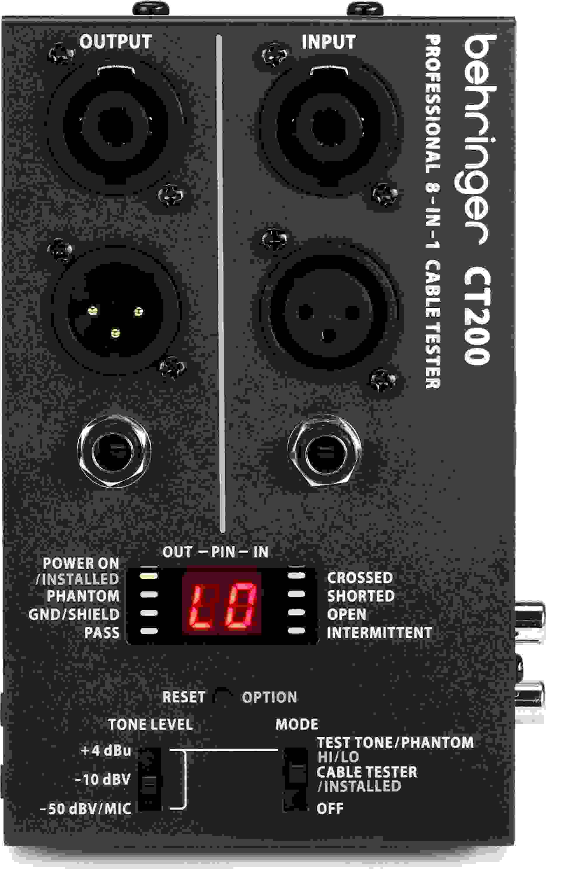 Behringer CT200 8-in-1 Cable Tester | Sweetwater