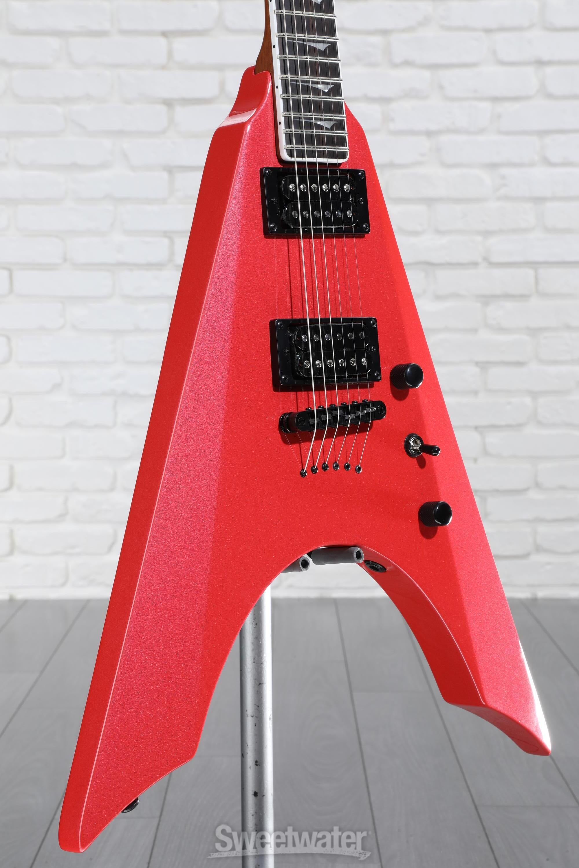 Kramer Nite-V Electric Guitar - Crimson Red Metallic | Sweetwater