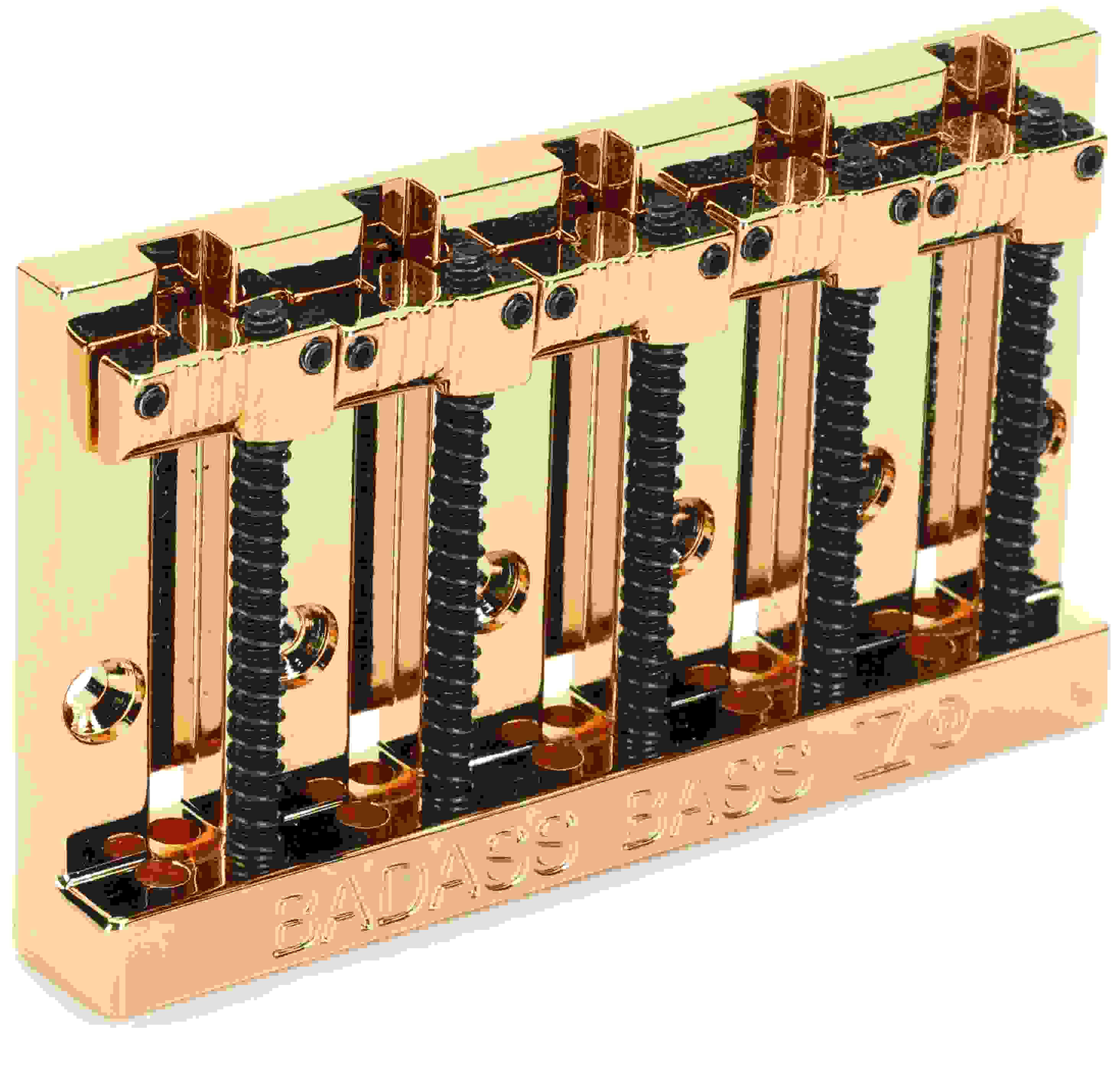 Leo Quan Badass V 5-String High-mass Bass Bridge - Gold | Sweetwater