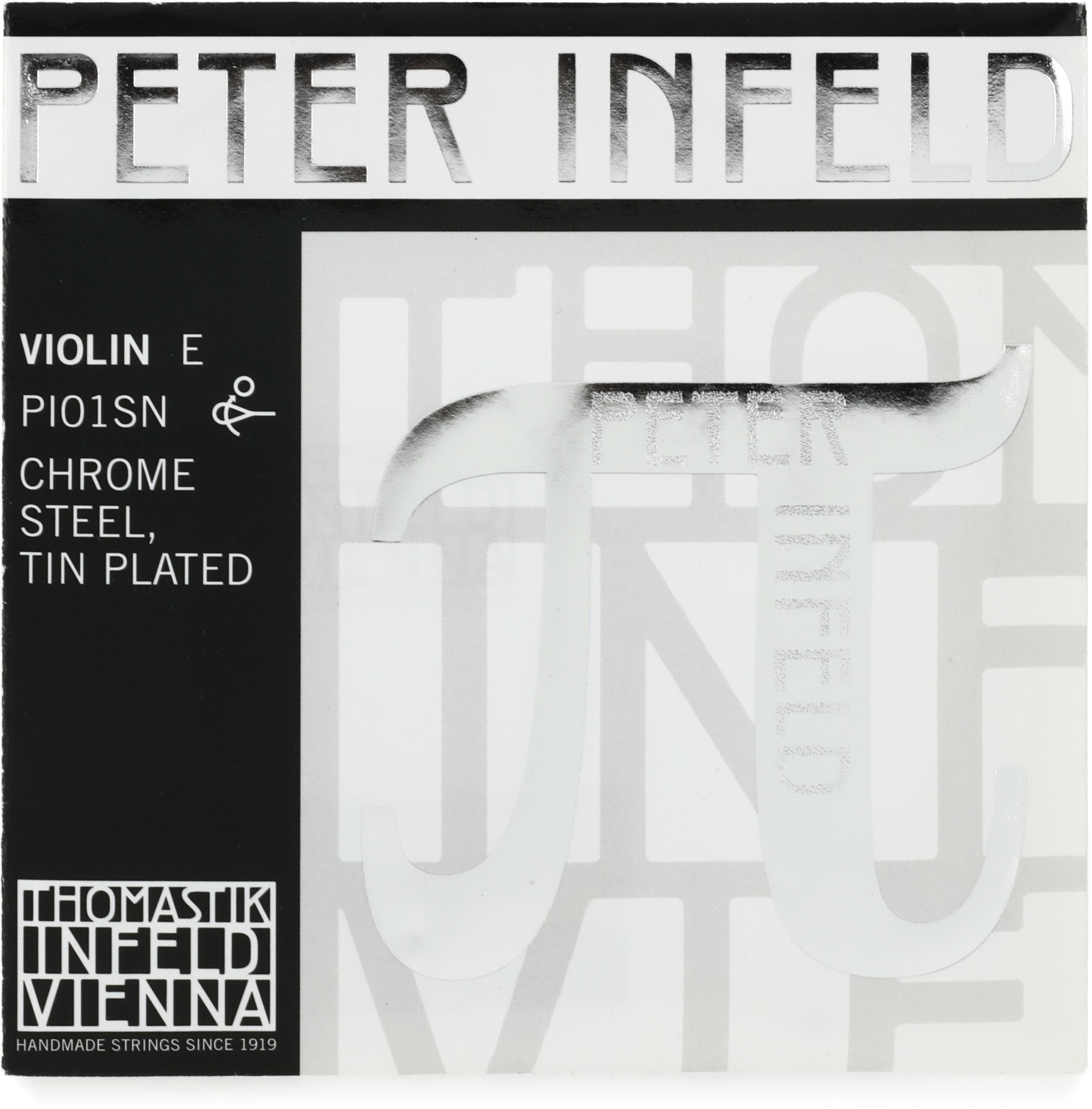 Thomastik-Infeld PI01SN Peter Infeld Violin E String - 4/4 Size Tin ...
