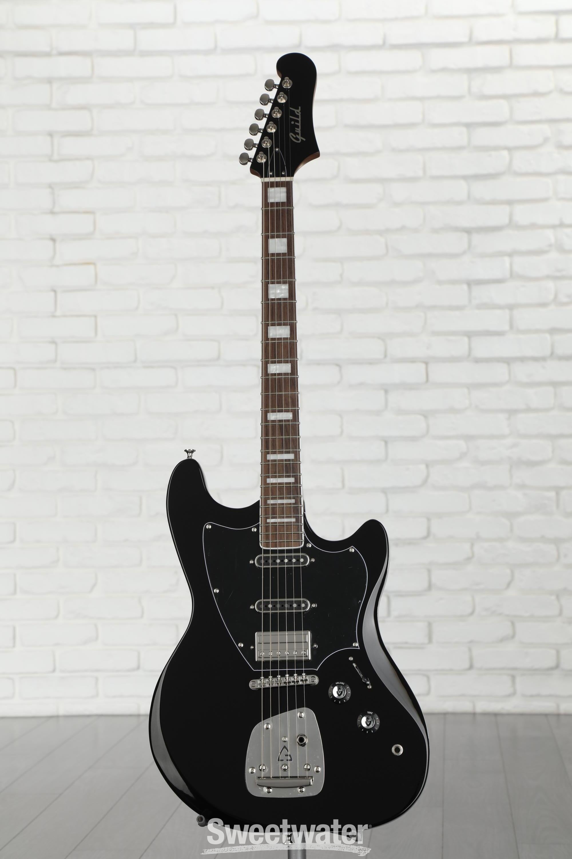 Guild Surfliner Deluxe Solidbody Electric Guitar - Black Metallic ...