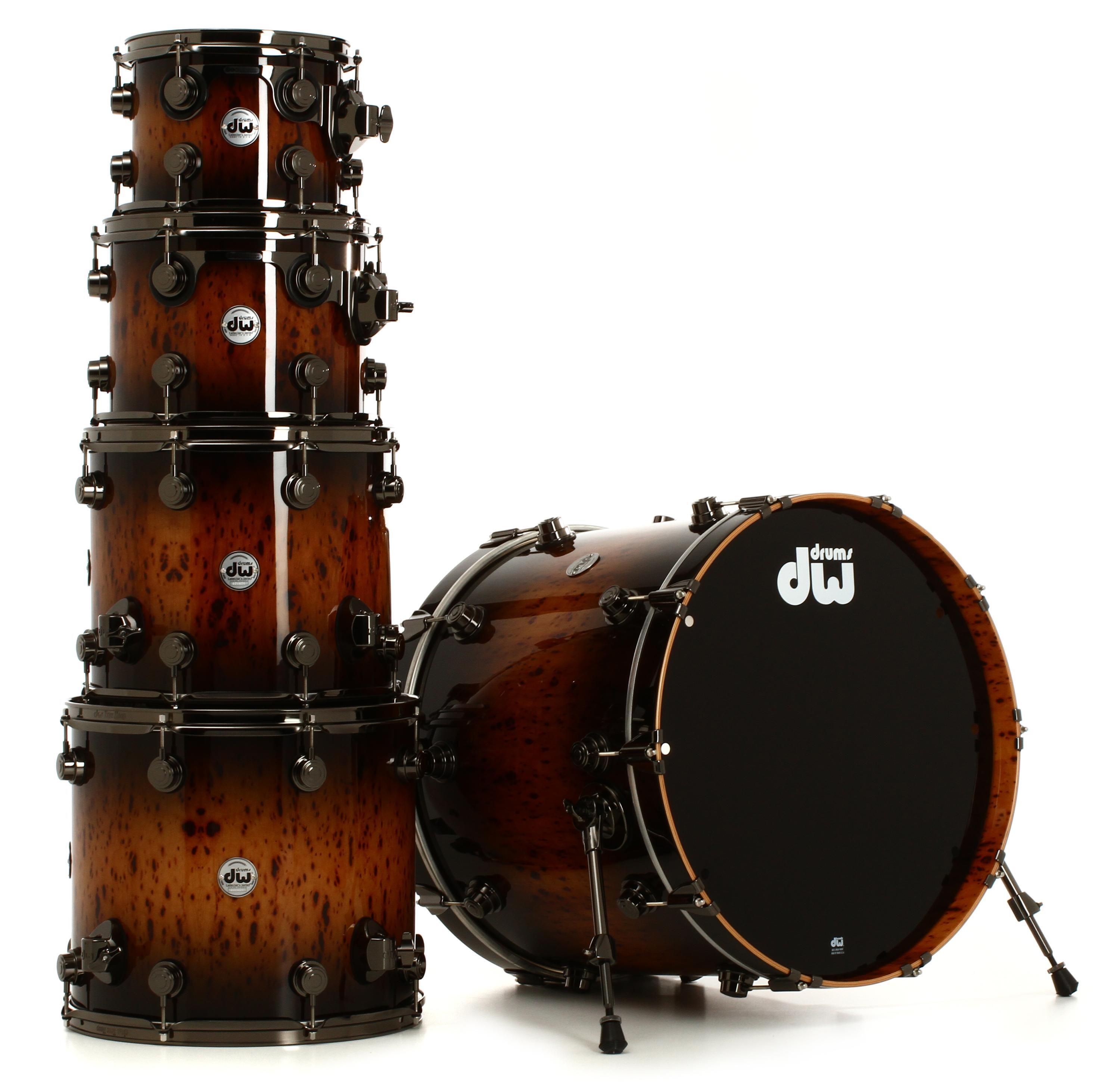 DW Collector's Series Exotic Shell Pack - 5-pc - Quick Candy Black ...