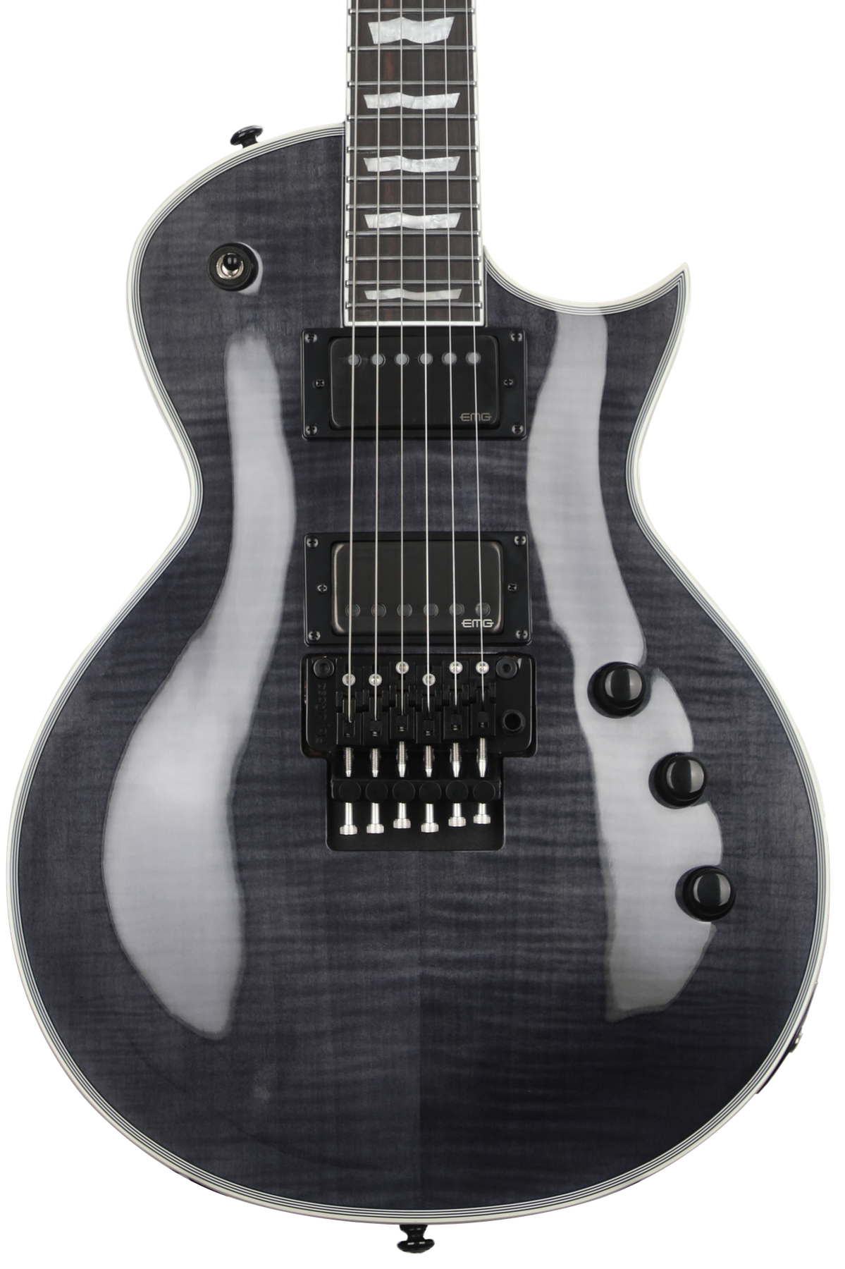 ESP LTD EC-1000FR Electric Guitar - See-thru black | Sweetwater