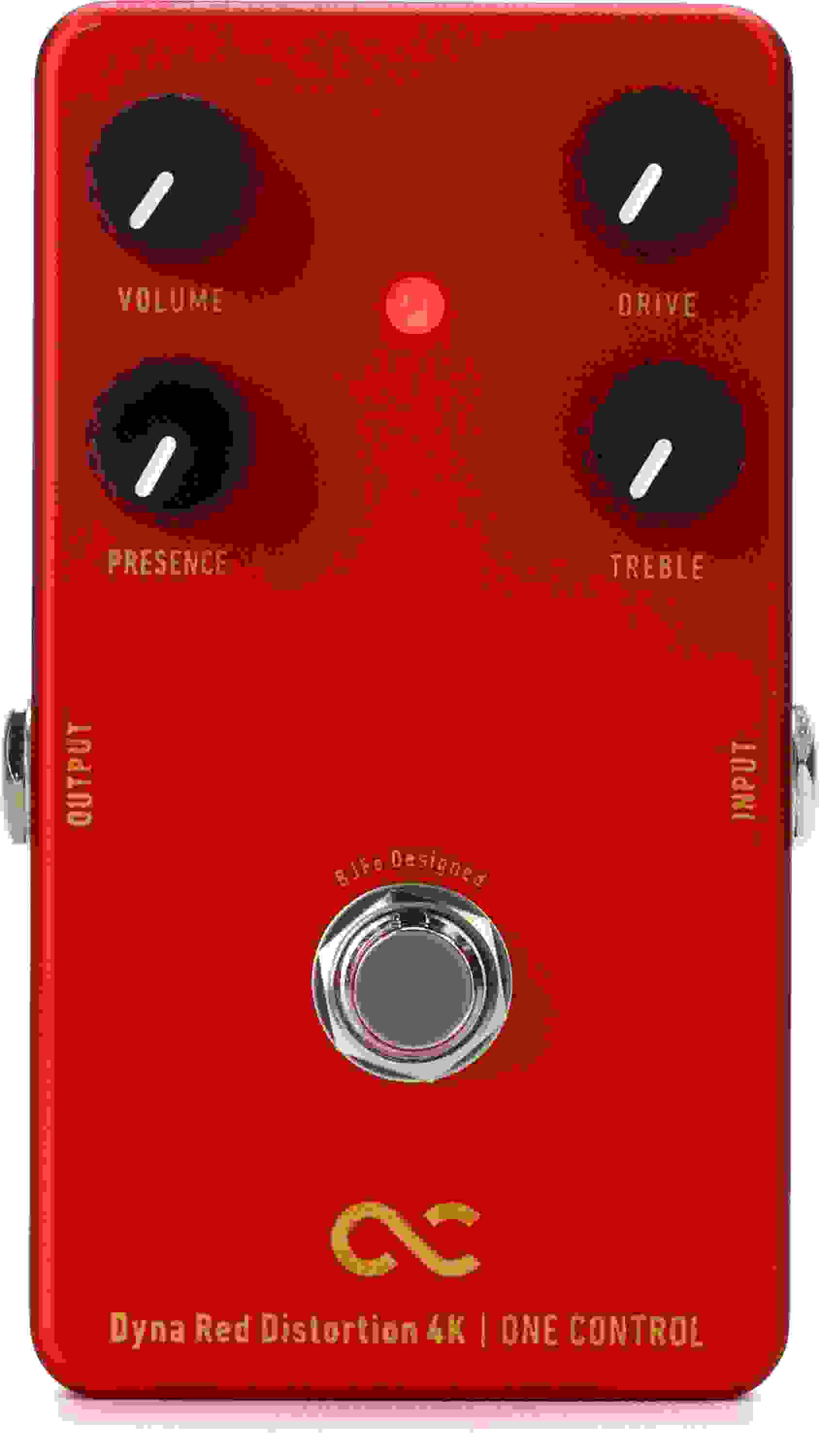 One Control Dyna Red Distortion 4K Pedal | Sweetwater