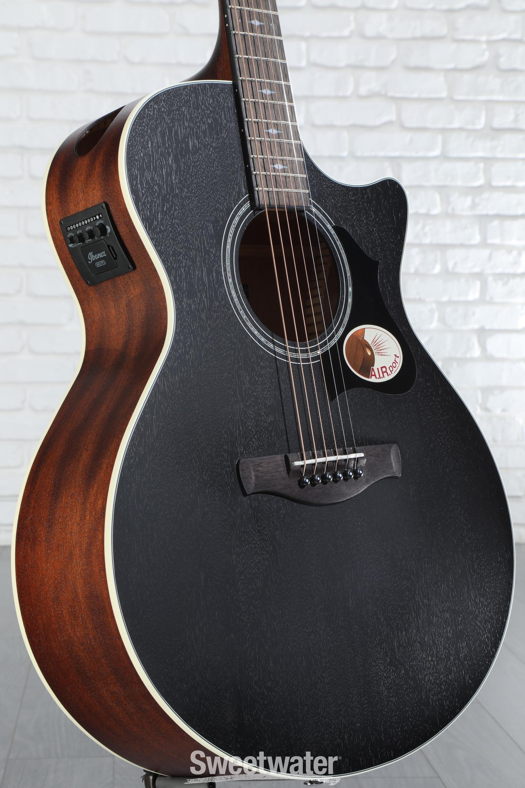 Ibanez AE140 Acoustic-electric Guitar - Weathered Black | Sweetwater