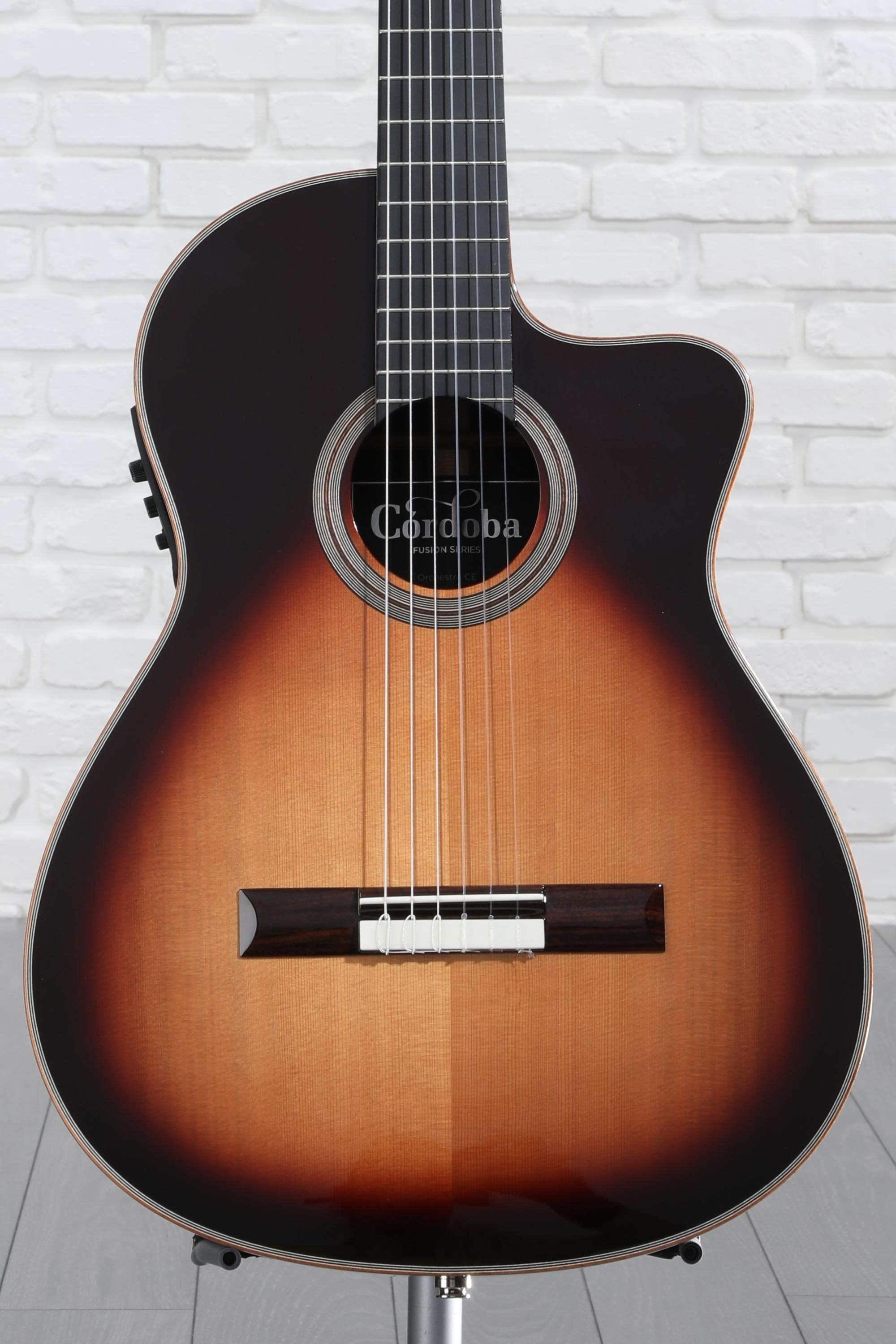 Cordoba Fusion Orchestra CE Nylon String Acoustic Guitar - Tear Drop ...