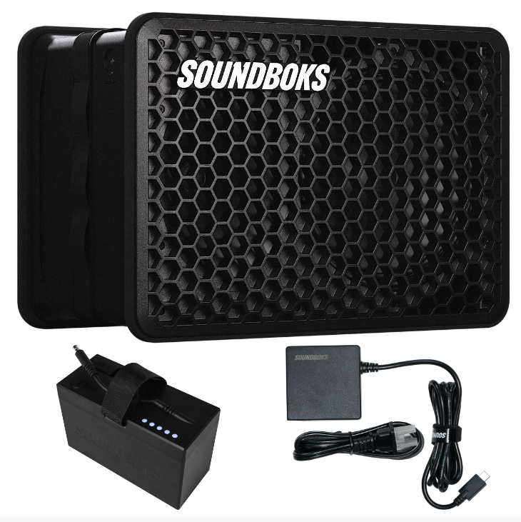Soundboks Go Portable Bluetooth Speaker with Second Battery and Charger ...