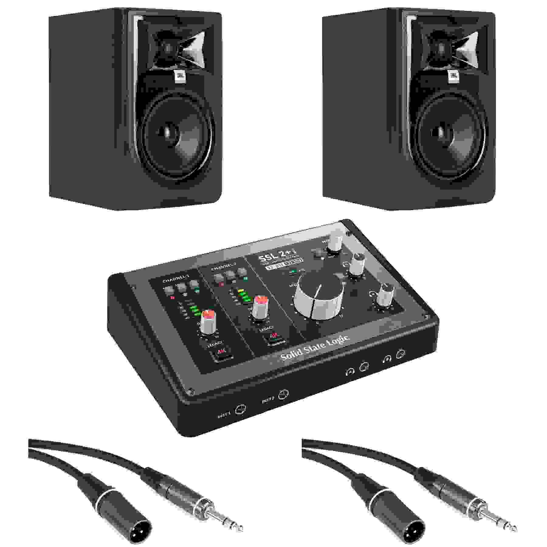 Solid State Logic SSL2+ MKII 2 x 4 USB-C Audio Interface with JBL 305P ...