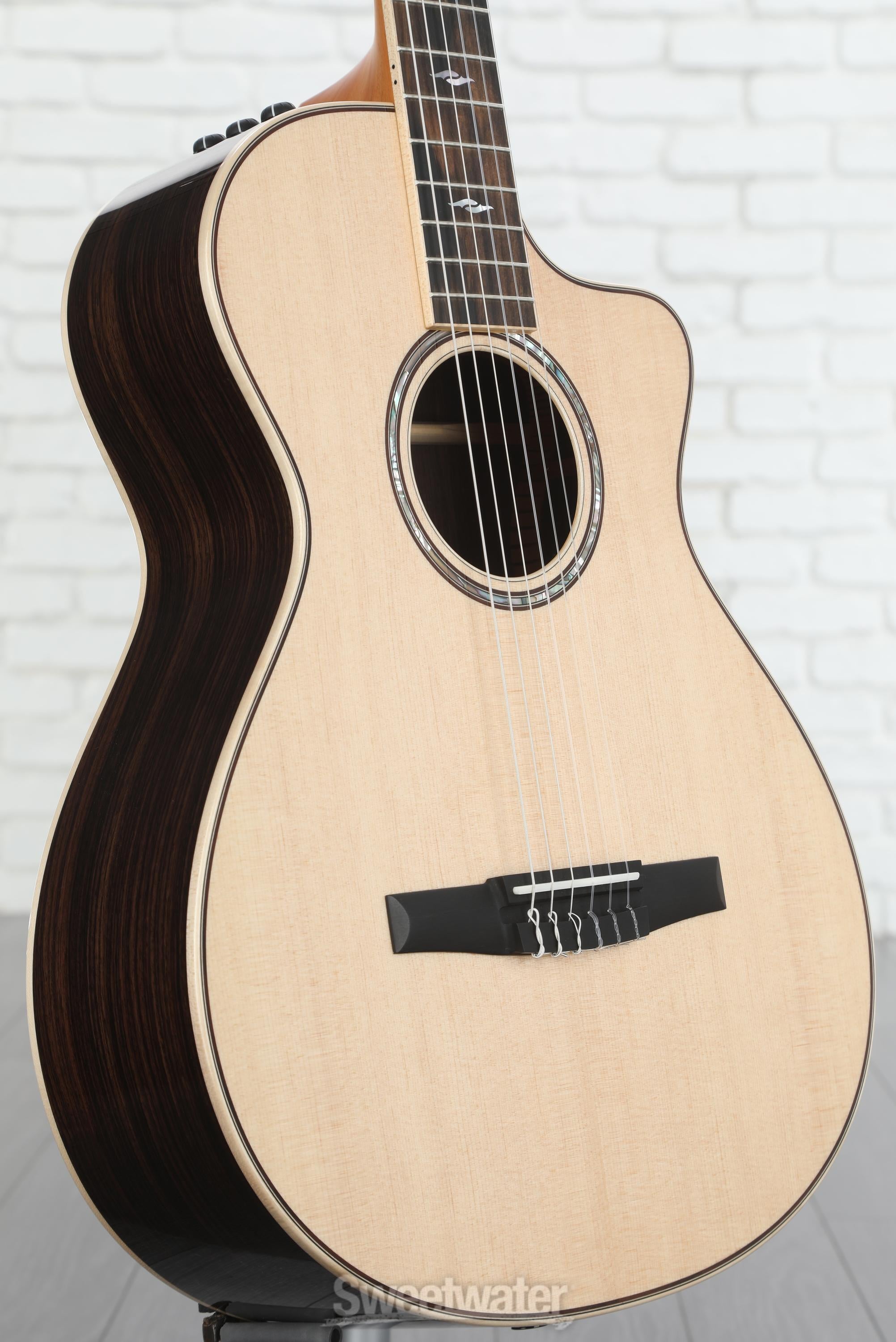 Taylor 812ce-N Grand Concert Nylon-string Guitar - Natural | Sweetwater