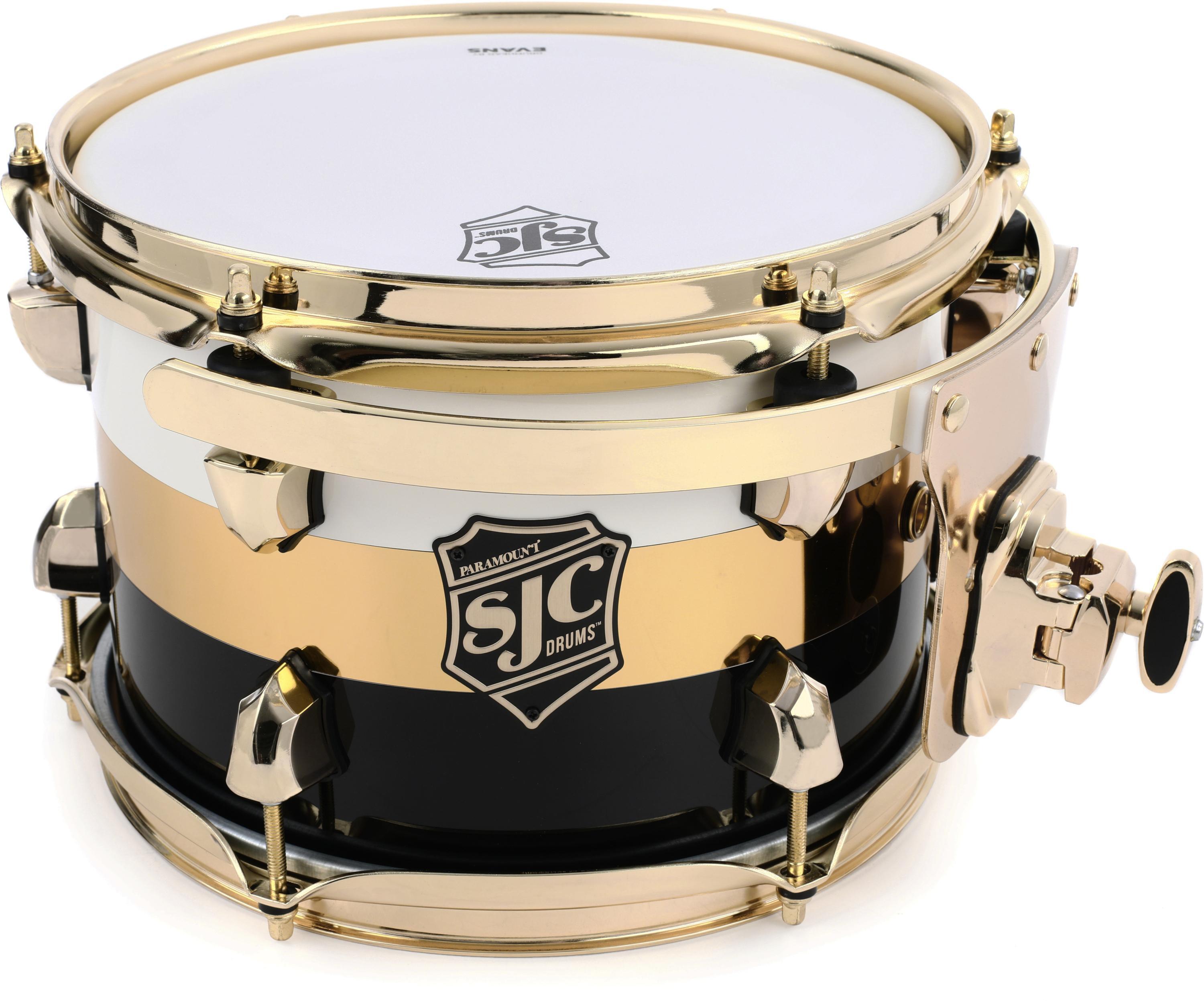 SJC Custom Drums Paramount Series Rack Tom - 7 x 10 inch - Tuxedo Gold ...
