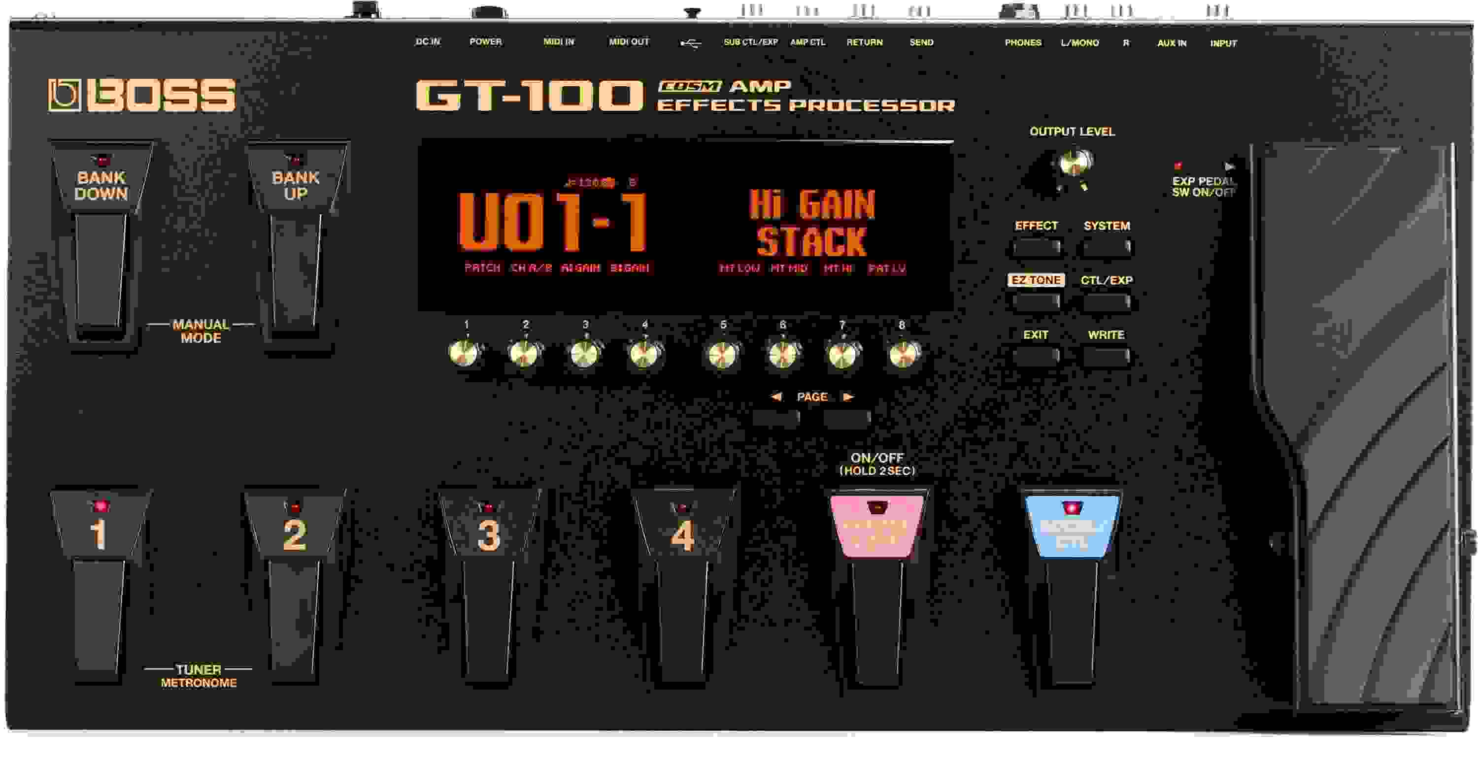 Boss GT-100 Guitar Multi-FX Pedal | Sweetwater