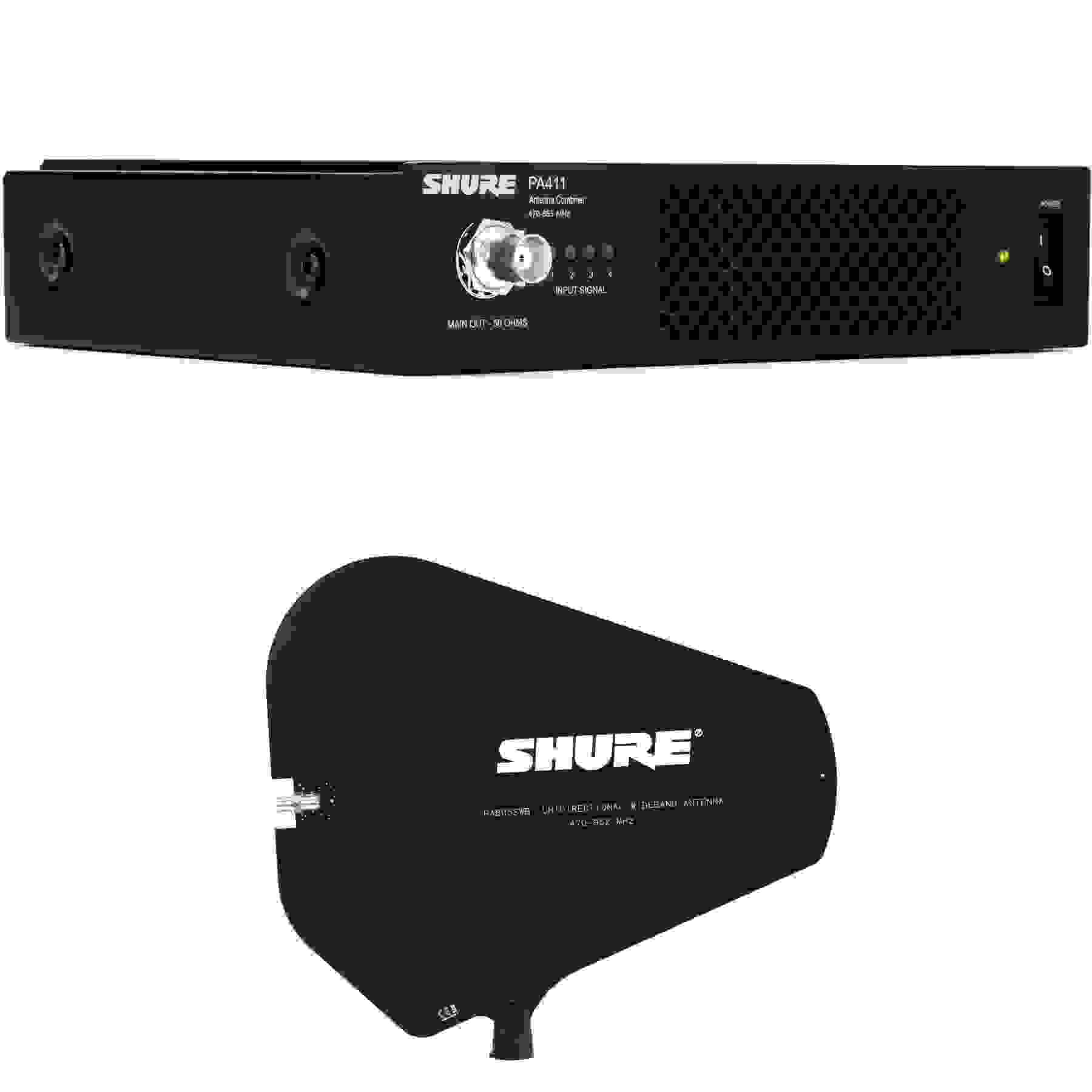 Shure PA411 Antenna Combiner for PSM 300 Series Wireless and PA805SWB ...