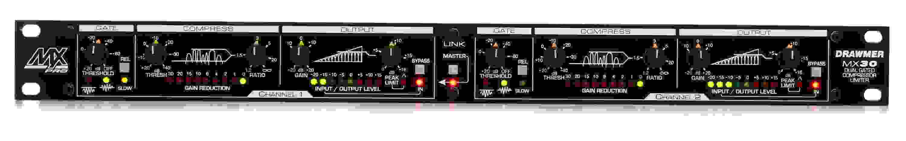 Drawmer MXPRO-30 2-channel Compressor/Limiter/Gate | Sweetwater