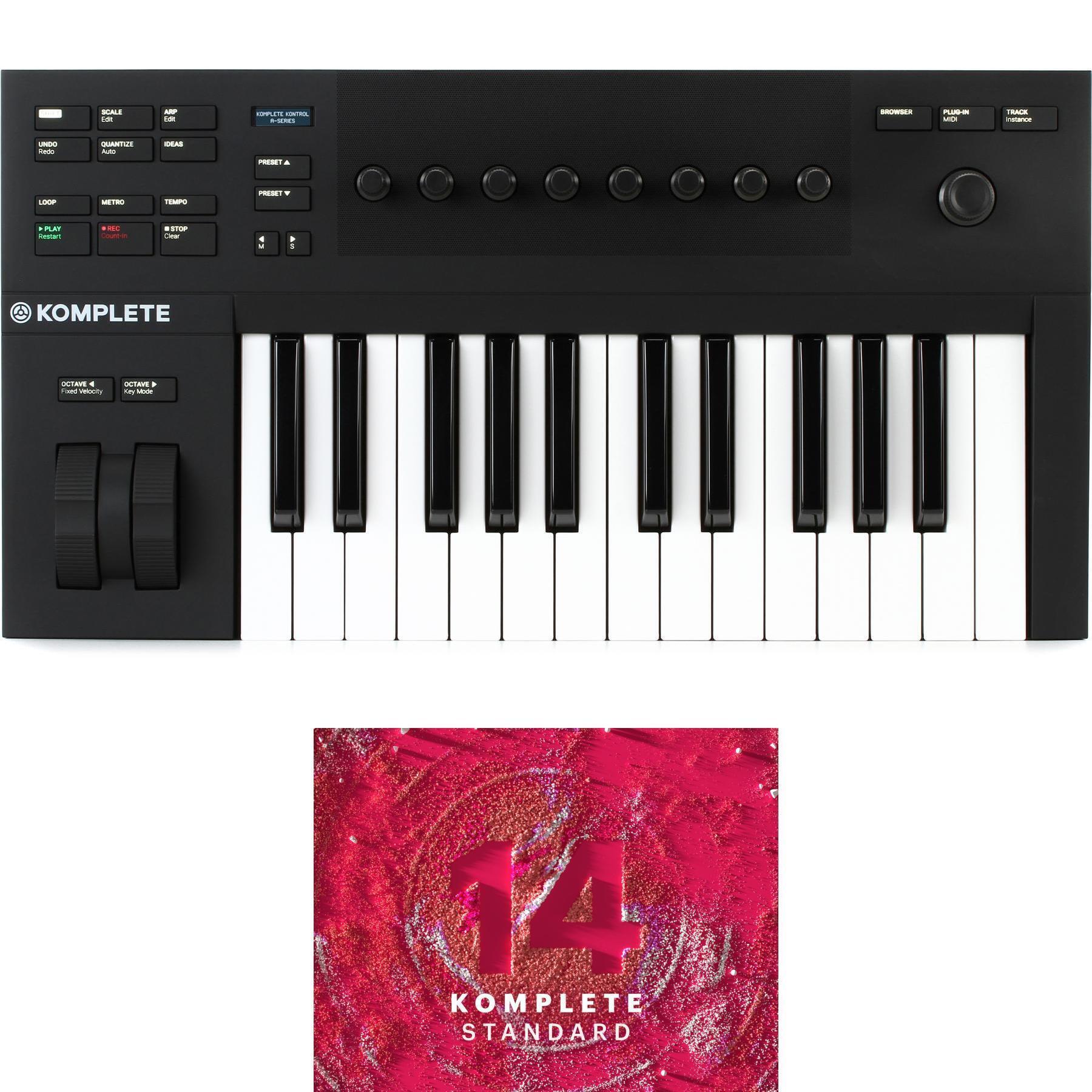 Native Instruments Komplete Kontrol A25 Smart Keyboard Controller with Komplete Standard ...