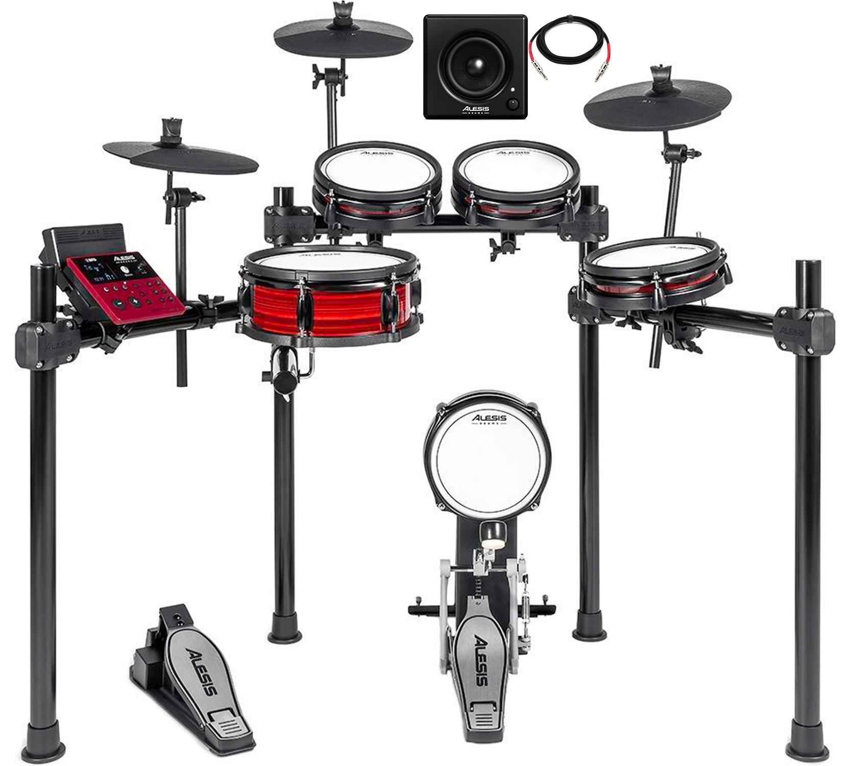 Alesis Nitro Pro Electronic Drum Kit with Nitro Amp Drum Monitor ...