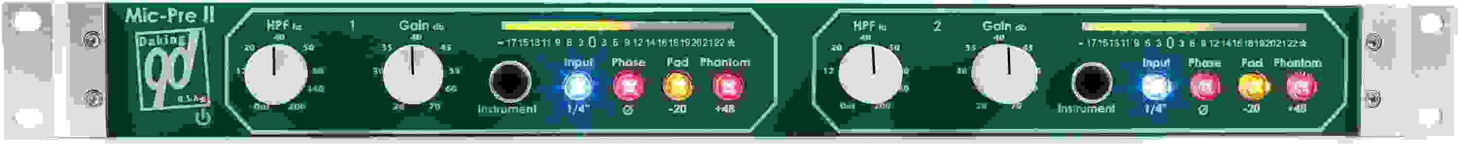 Daking Mic Pre II 2-channel Microphone Preamp | Sweetwater