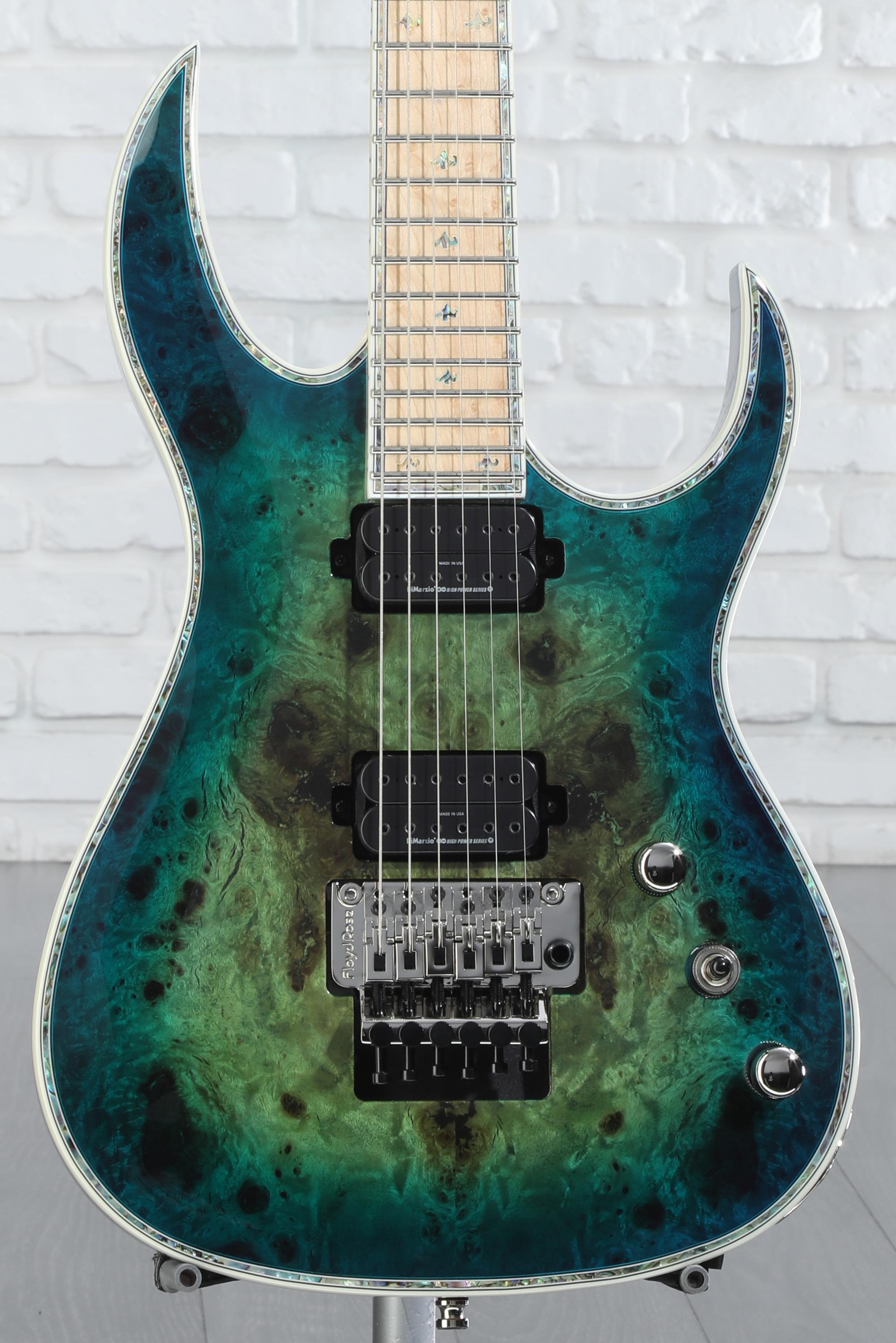 B.C. Rich Shredzilla Z6 Prophecy Exotic Electric Guitar - Cyan Blue ...