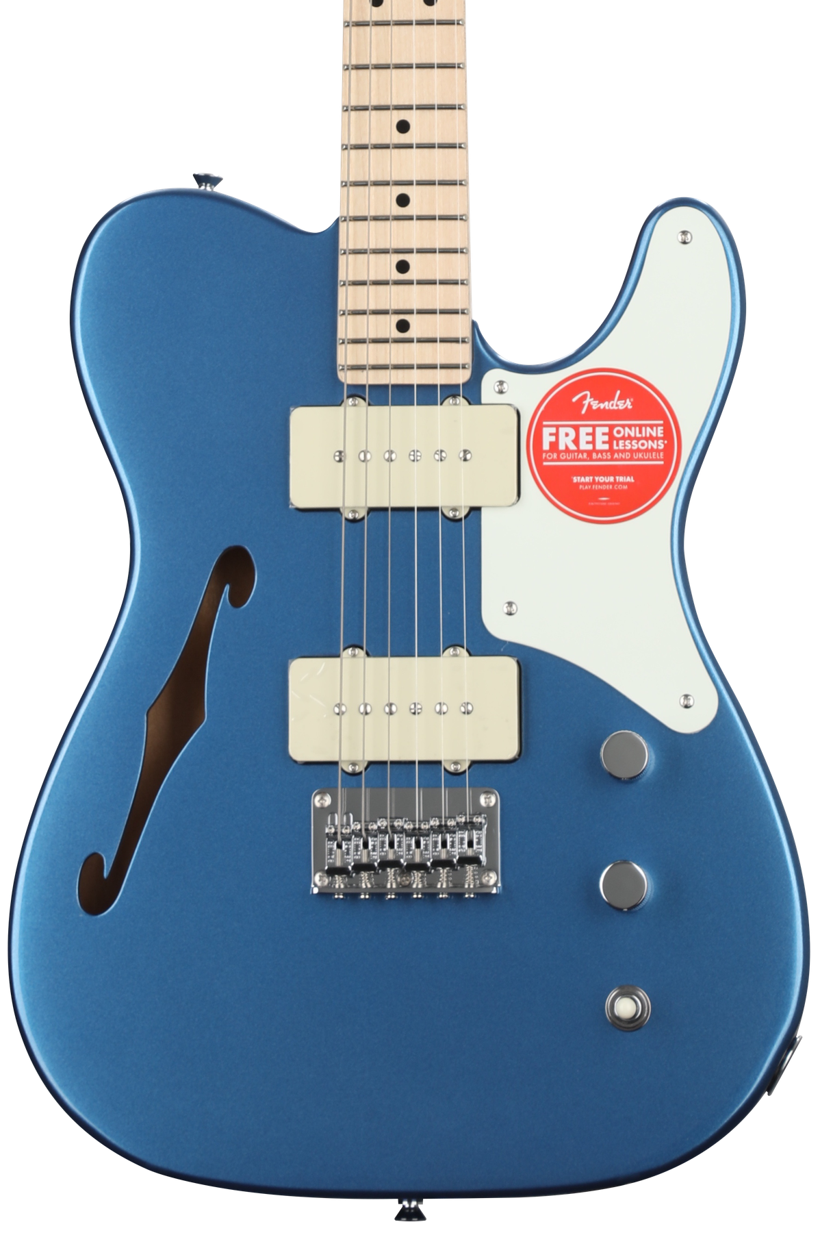 Squier Paranormal Cabronita Telecaster Thinline - Lake Placid Blue with ...