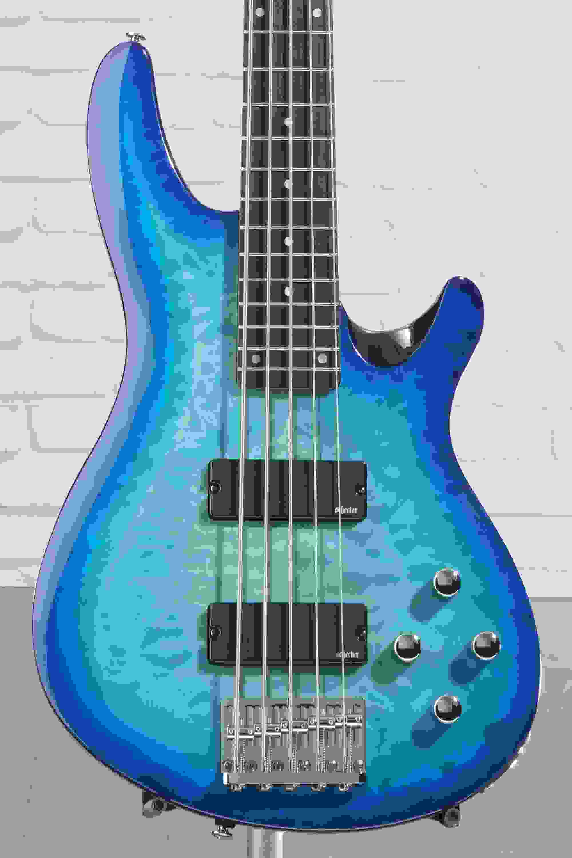 Schecter C-5 Plus 5-string Bass Guitar - Ocean Blue Burst | Sweetwater