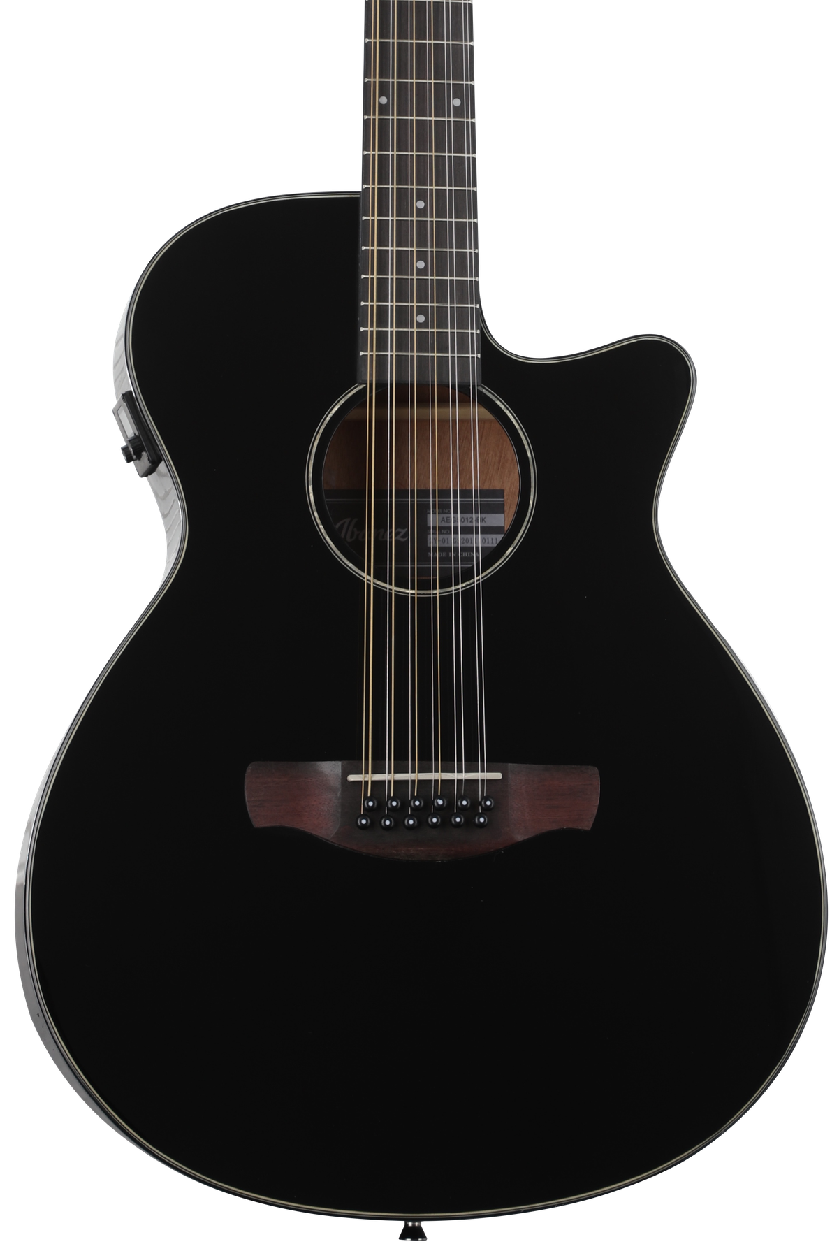 Ibanez AEG5012 12-string Acoustic-electric Guitar - Black | Sweetwater